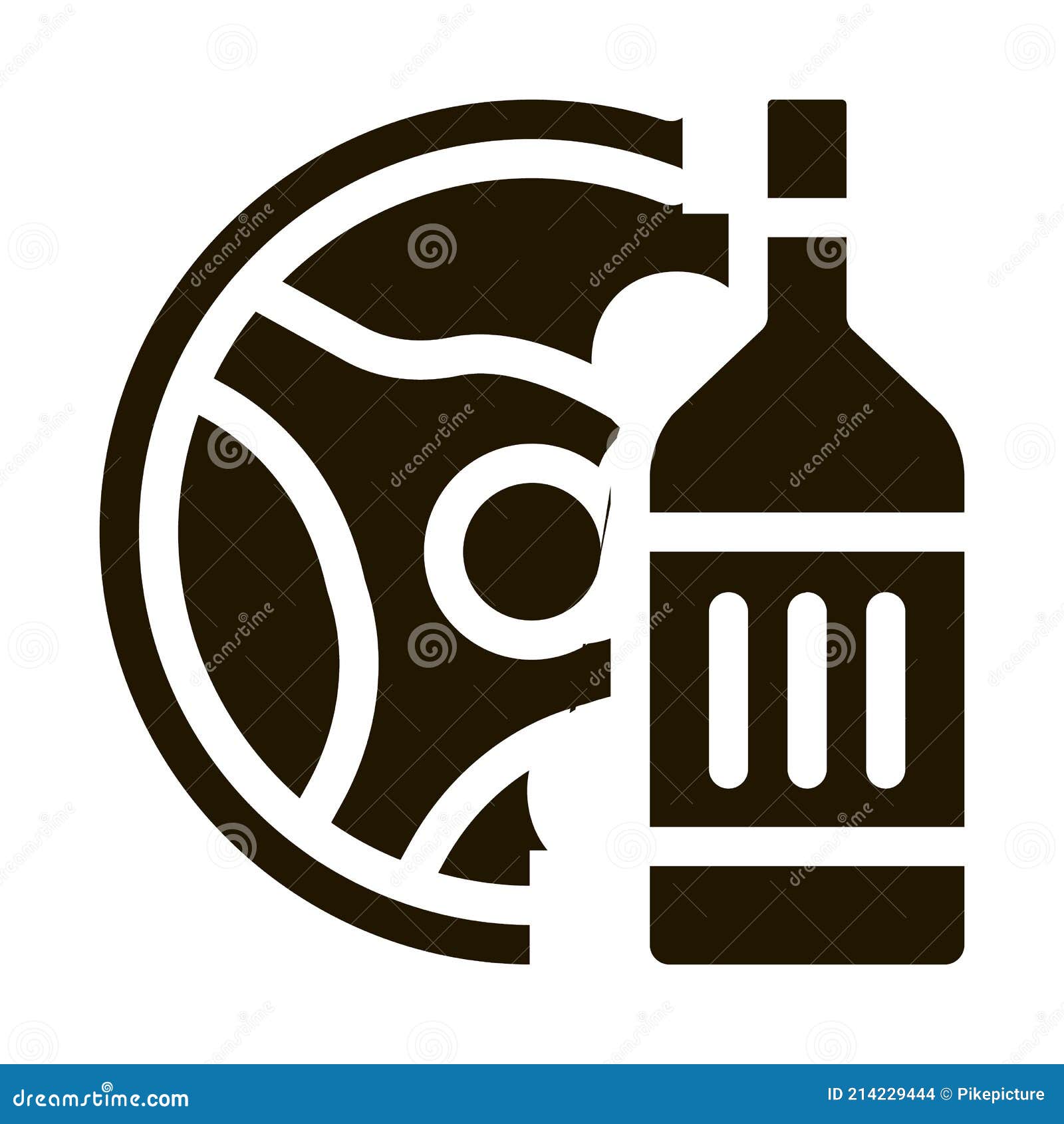 Drunk Driving Icon Vector Glyph Illustration Stock Vector ...