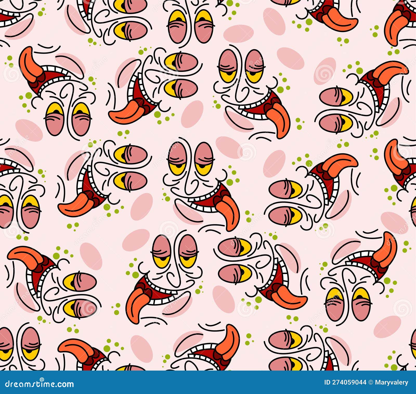 Drunk Face Pattern Seamless. Alcoholic Emoji Cartoon Background Stock ...