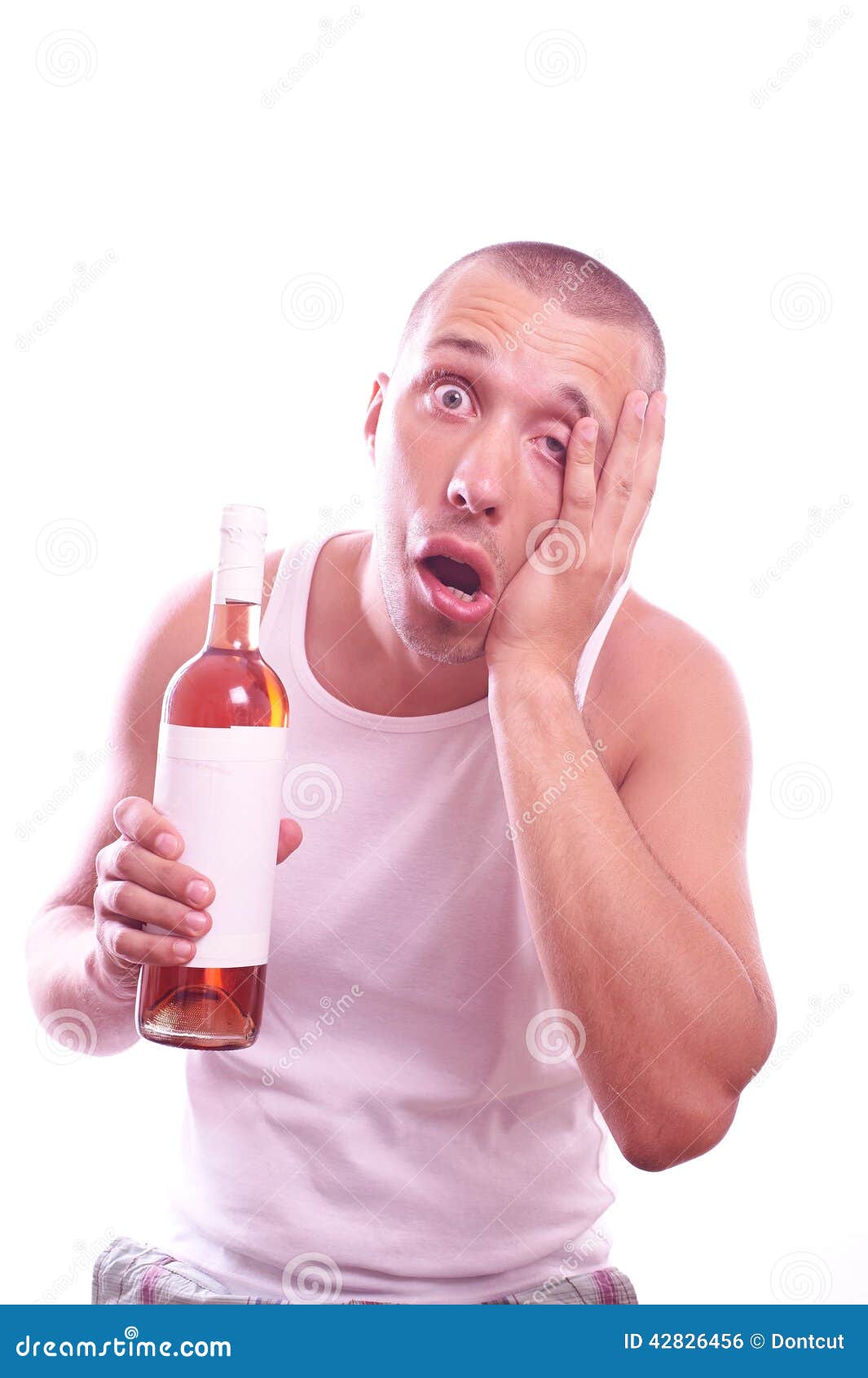 Drunk guy stock photo. Image of caucasian, holding, face - 42826456