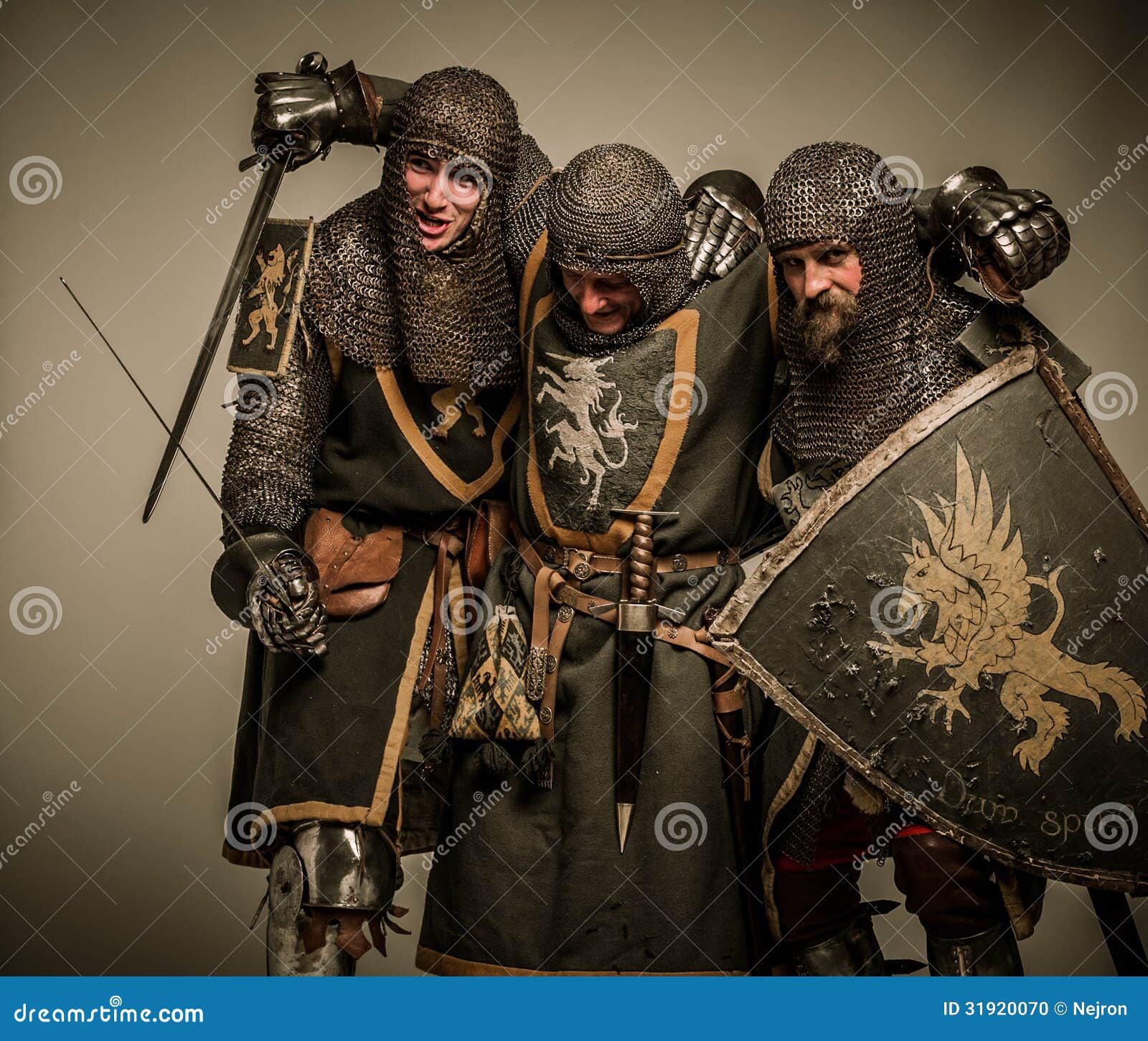 Drunk knights stock photo. Image of european, gauntlet - 31920070