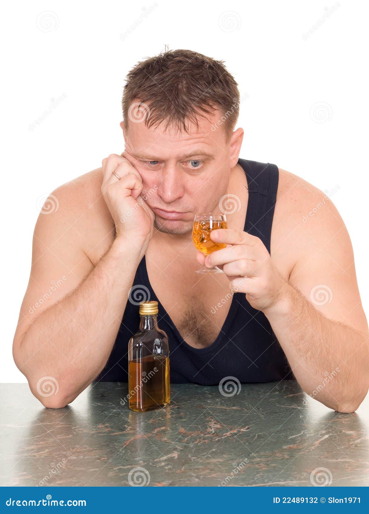 Unshaven Drunk Man Royalty-Free Stock Image | CartoonDealer.com #16722466