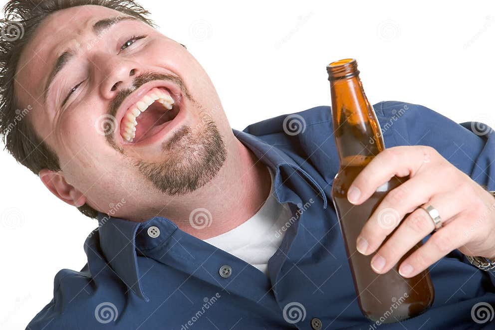 Drunk Man Drinking Beer stock image. Image of isolated - 2749857