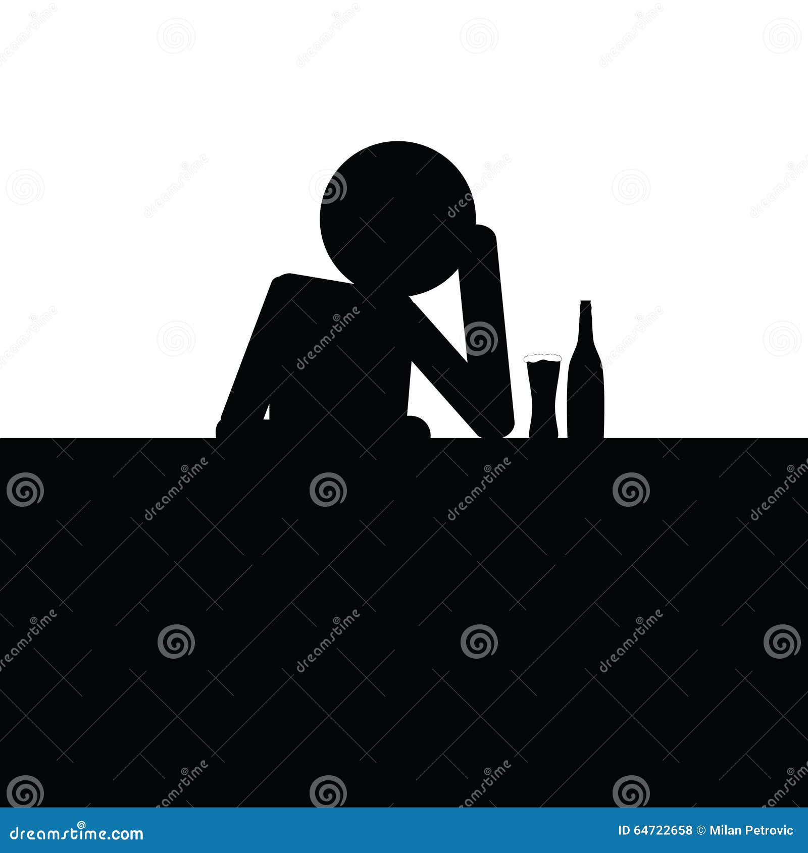 Drunk Man Icon Vector Silhouette Stock Vector - Illustration of white ...