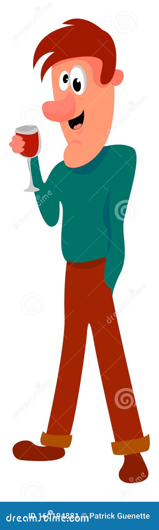Drunk Man, Illustration, Vector Stock Vector - Illustration of drawing ...