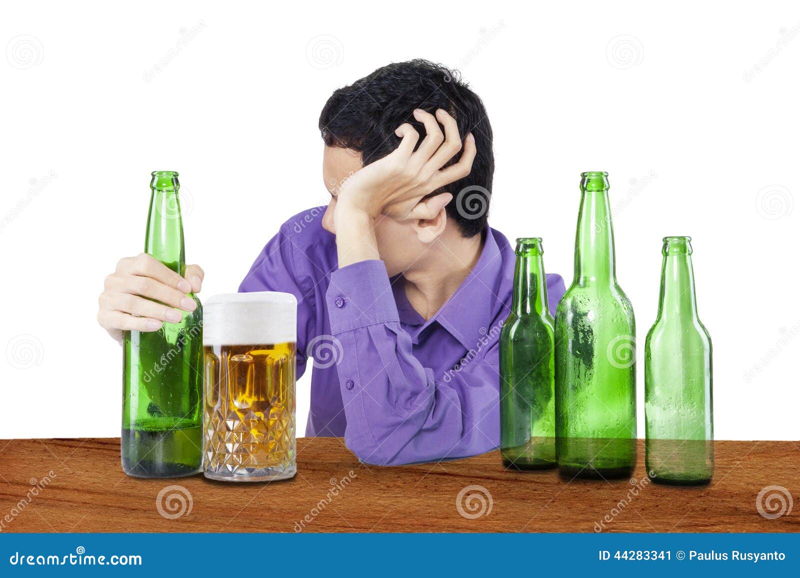 Drunk man overdrink beer stock image. Image of cocktail - 44283341
