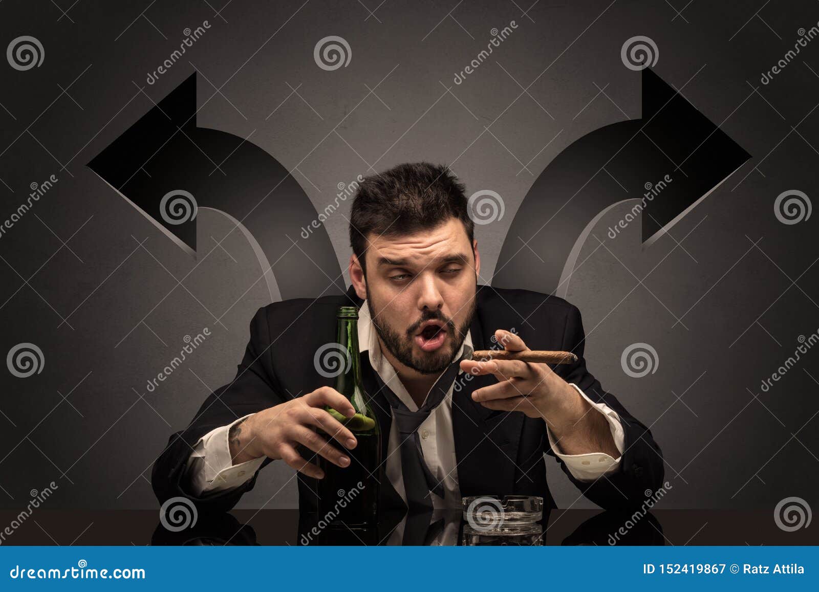 Drunk Man Sitting at Table with Arrows Around Stock Image - Image of ... Drunk Man Sitting at Table with Arrows Around Stock Image - Image of ...