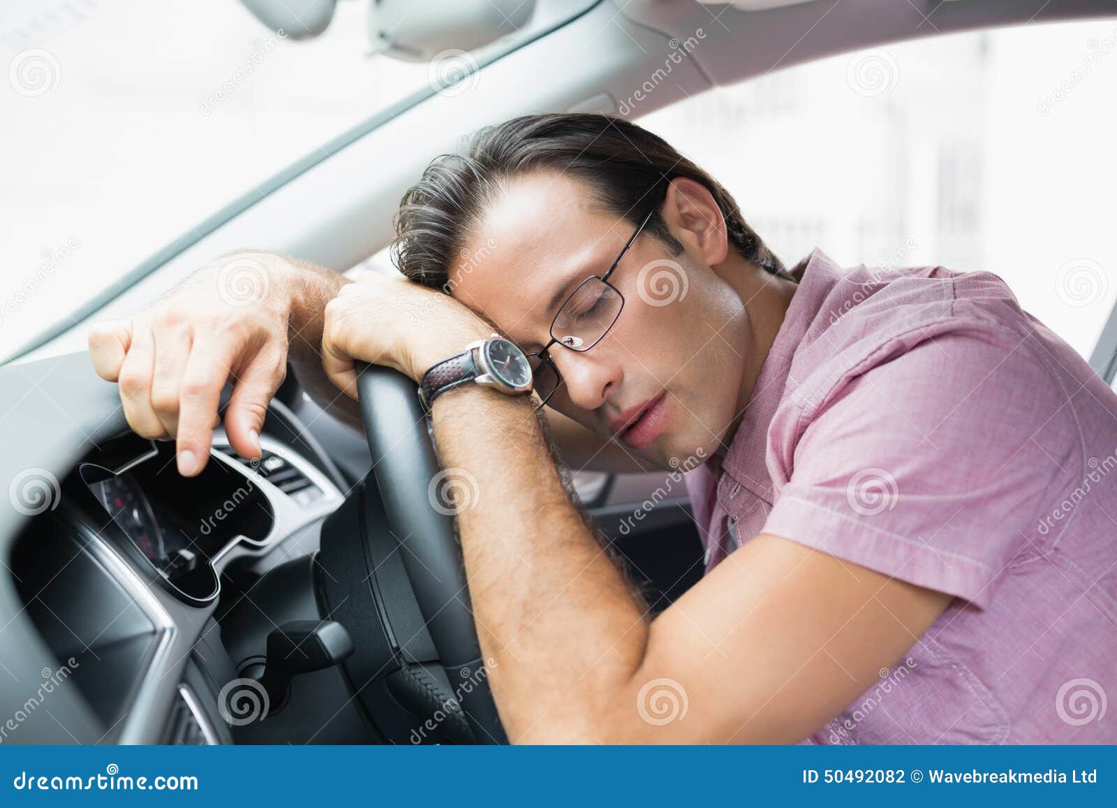 Drunk Man Slumped on Steering Wheel Stock Photo - Image of vehicle ...