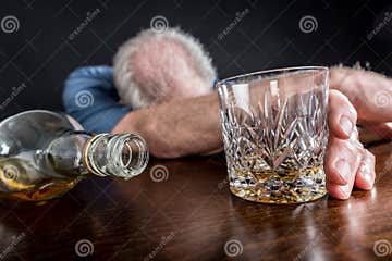Drunk man slumped on table stock image. Image of alone - 66169789