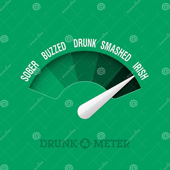 Drunk-O-Meter stock vector. Illustration of beer, drunkometer - 87957973