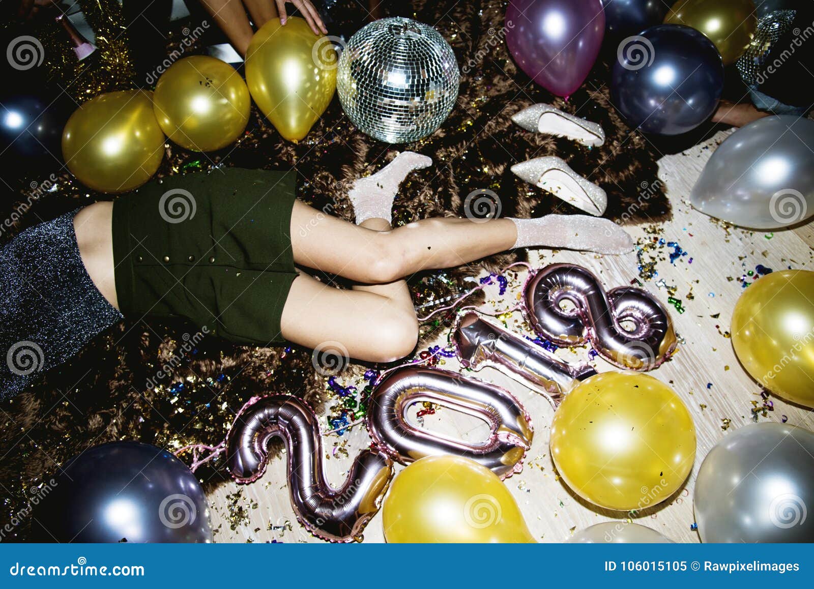 Drunk People in a Party Together Stock Image - Image of floor, year ...