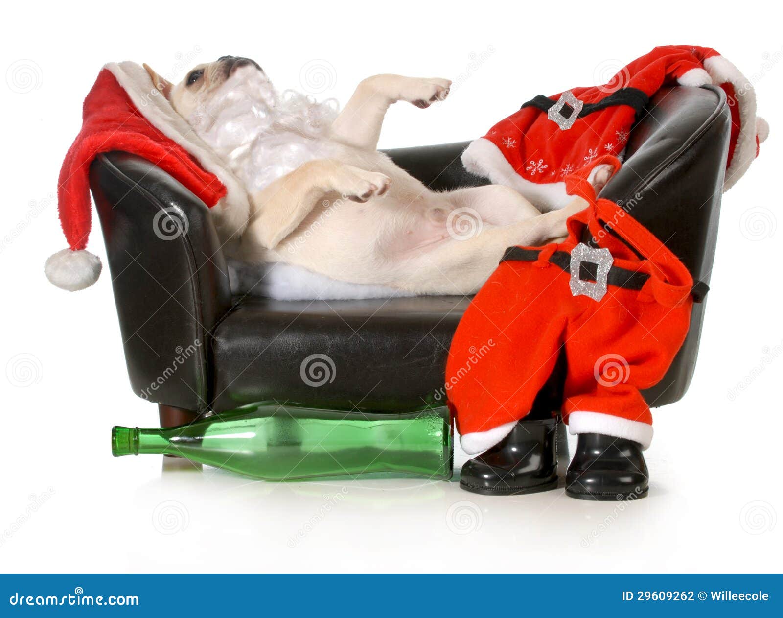 Drunk Santa Claus Posing With A Bottle Of Whisky Royalty-Free Stock ...