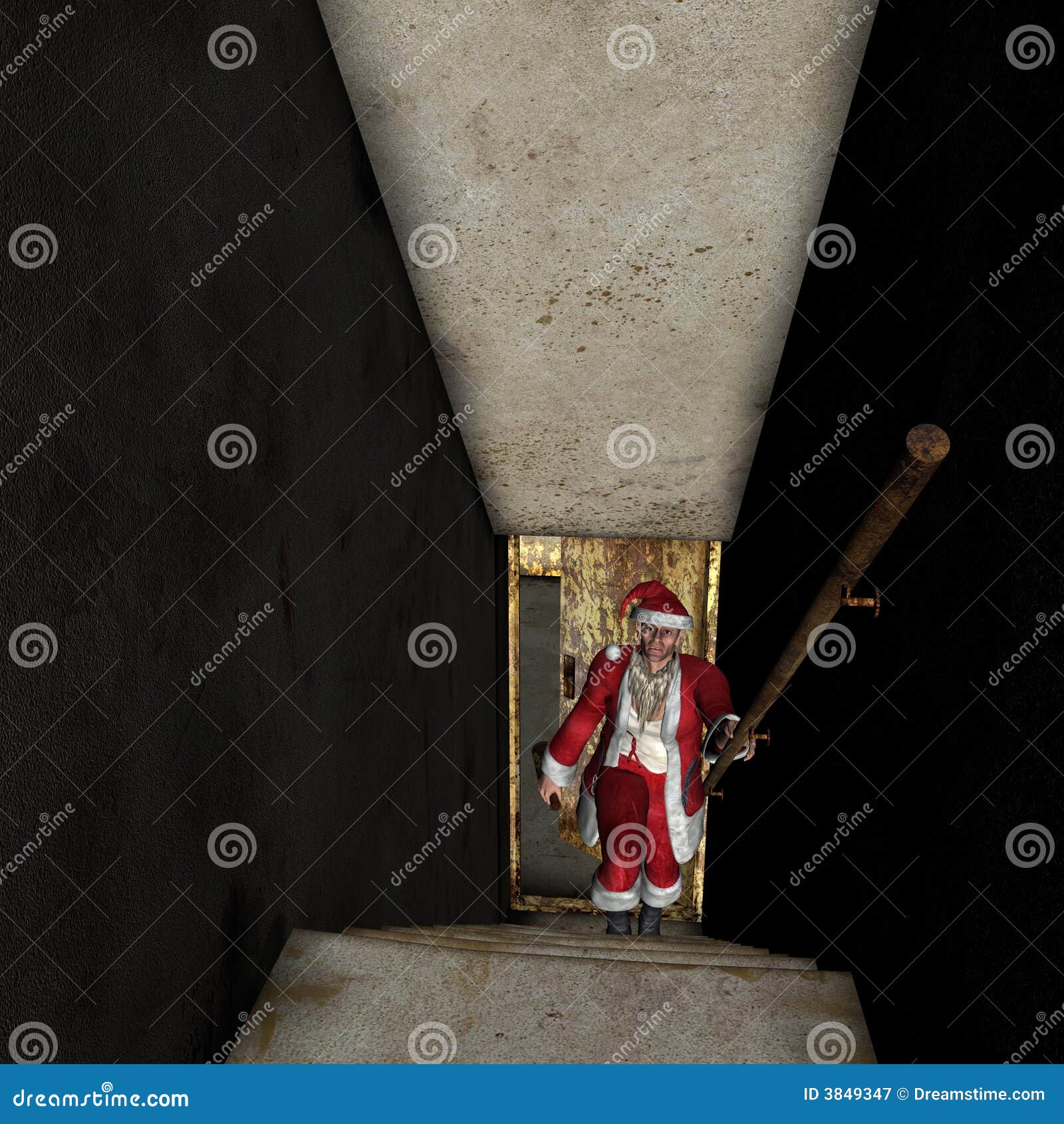 Drunk Santa stock illustration. Illustration of white - 3849347