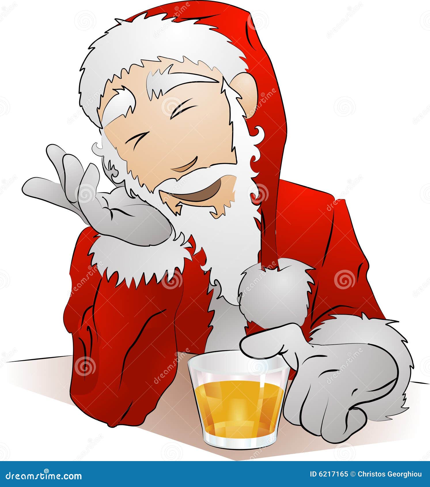 Drunk Santa Claus Vector Cartoon | CartoonDealer.com #61332015