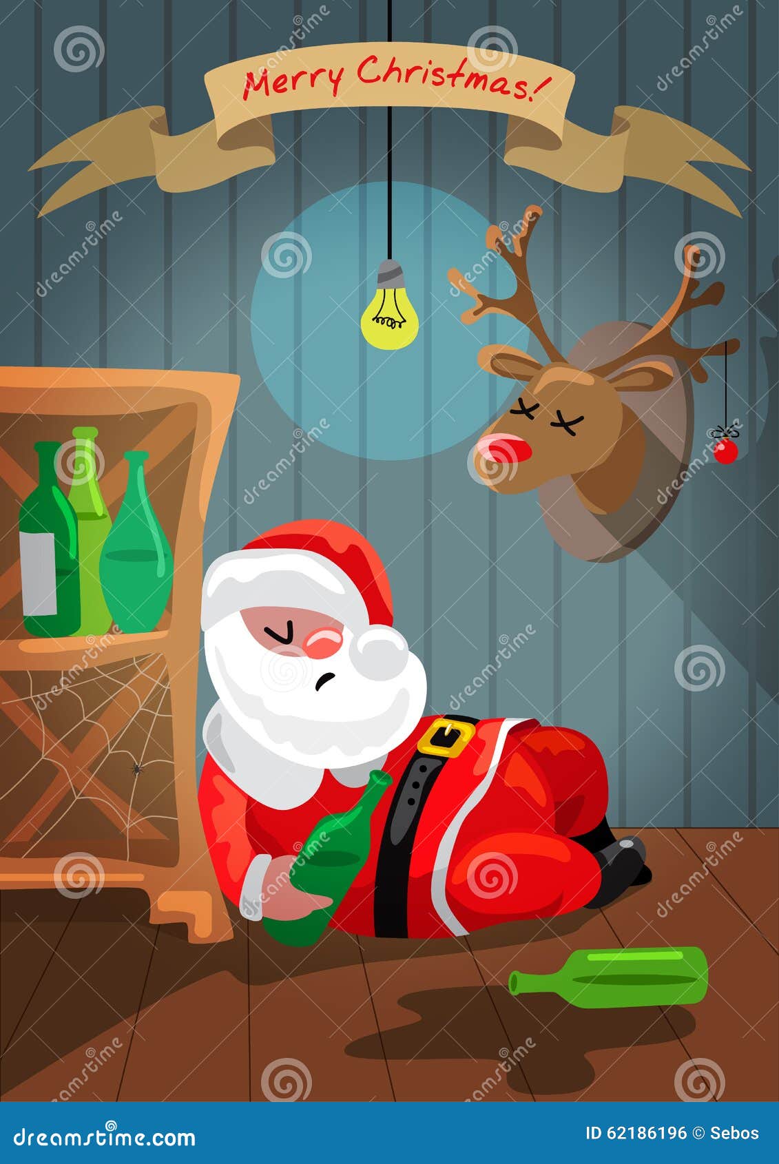 Drunk Man Sleeping In Bar. Cartoon Vector | CartoonDealer.com #71830583