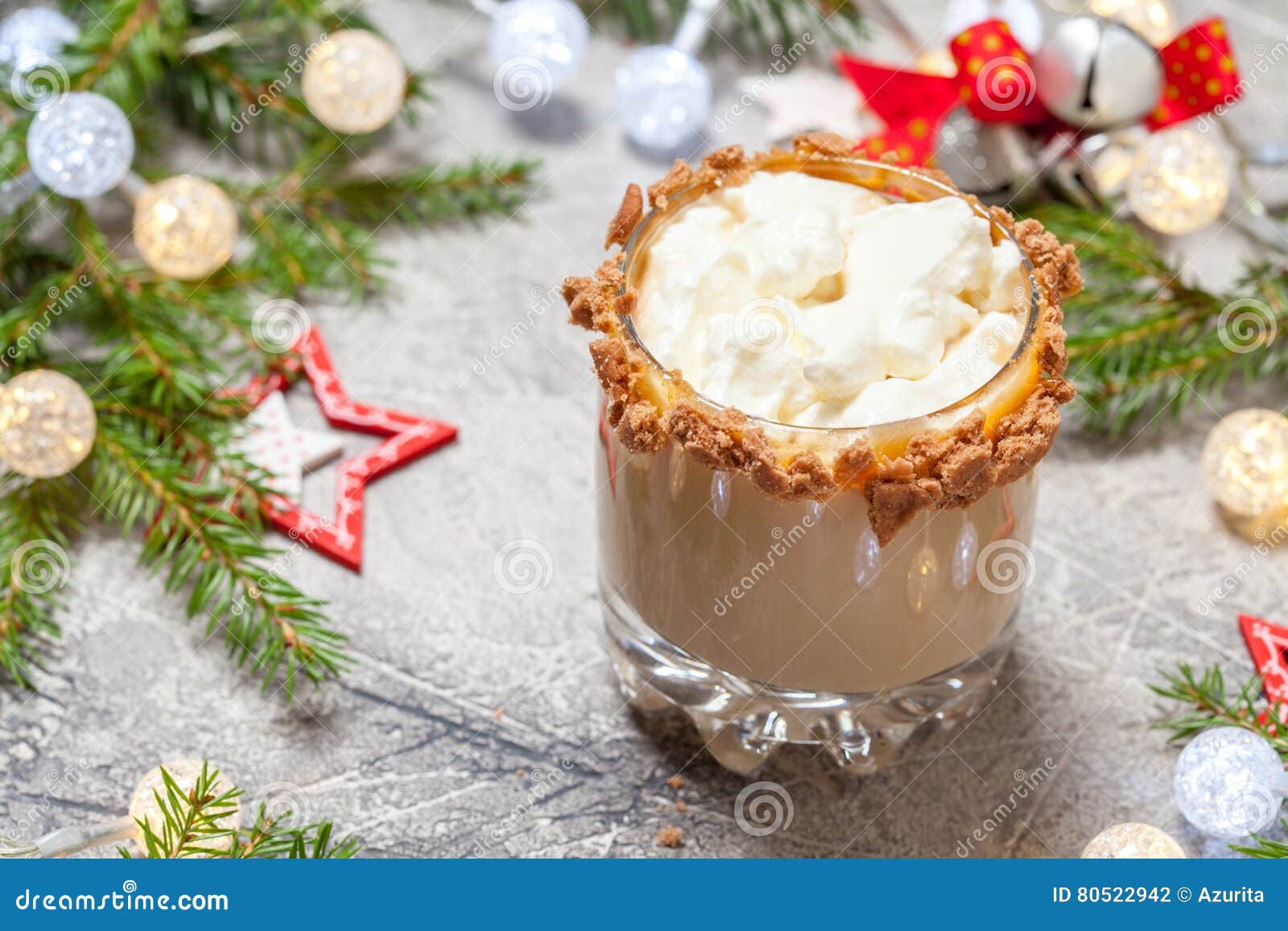 Drunken Gingerbread Man in a Christmas Cocktail Stock Photo - Image of ...