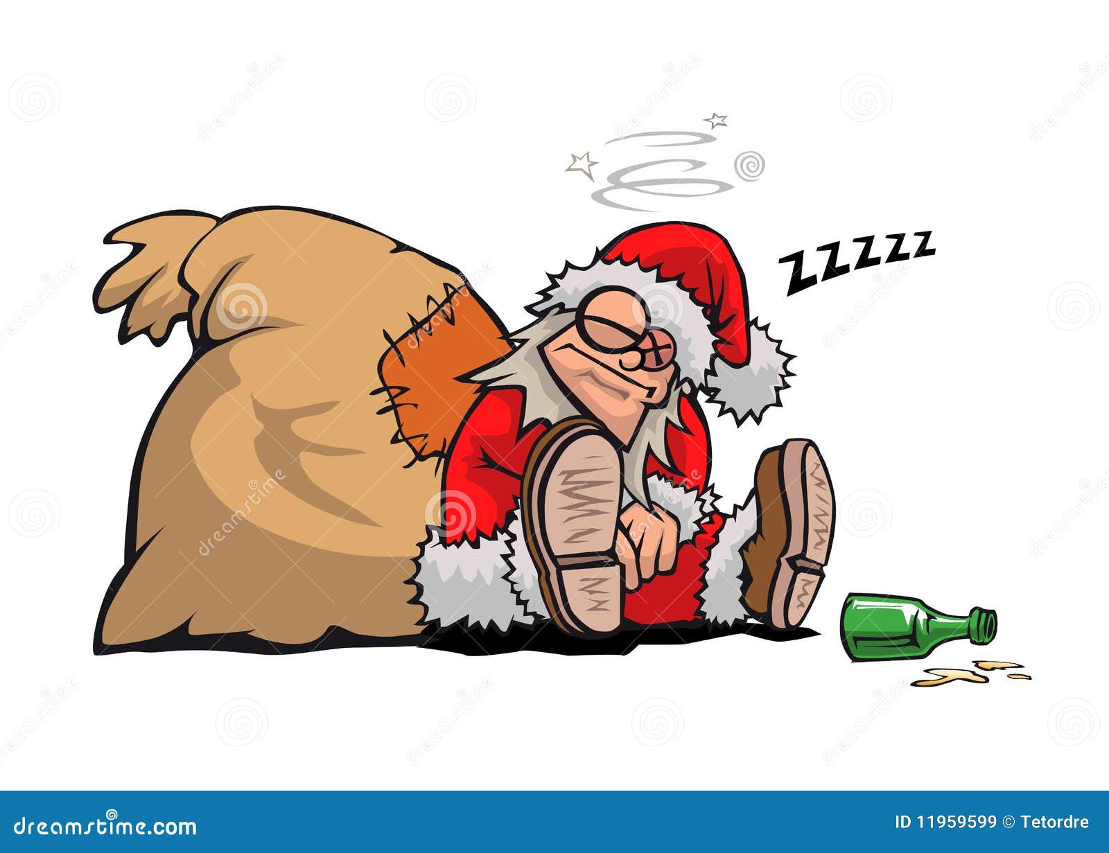 Drunken Santa Claus Stock Illustrations – 43 Drunken Santa Claus Stock ...