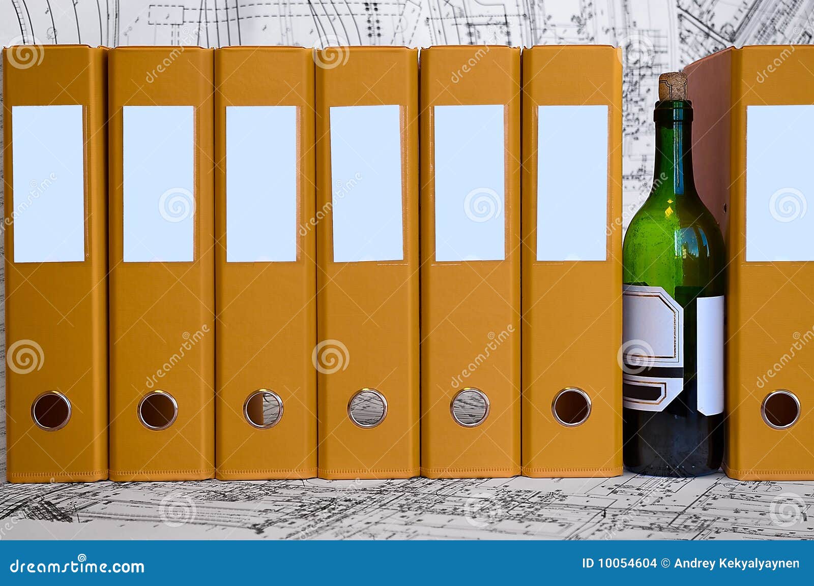 Drunkenness on the Working Place Stock Photo - Image of bottle, group ...