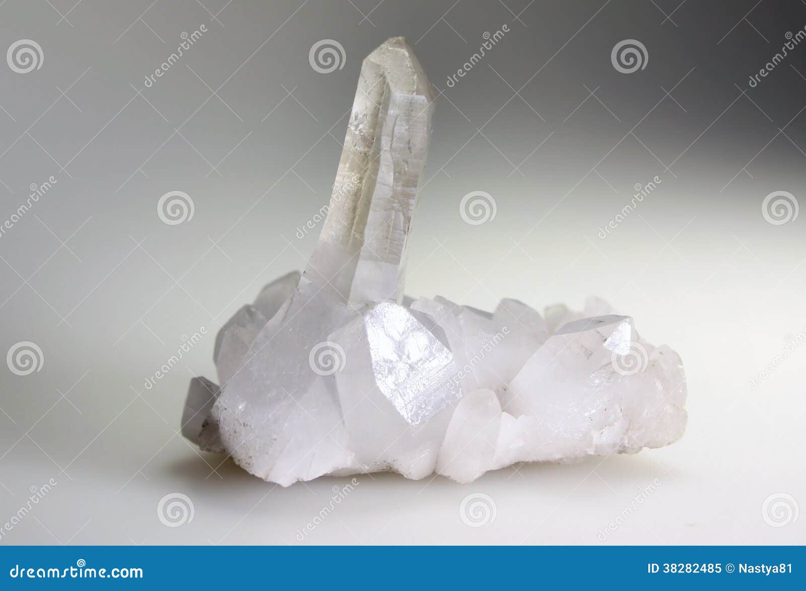 Druze of rock crystal stock image. Image of groundgem - 38282485