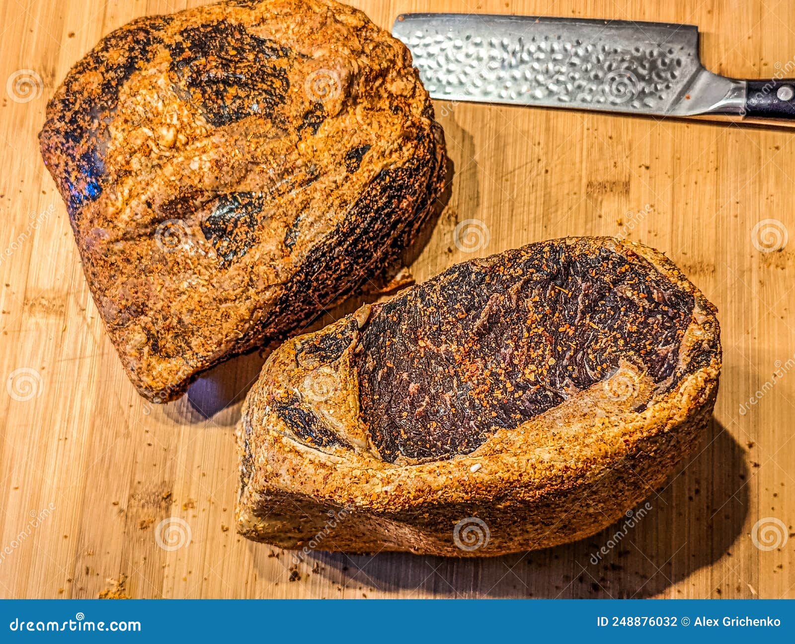 Dry Aged 30 Days Usda Black Angus Prime Beef Stock Photo - Image of ...