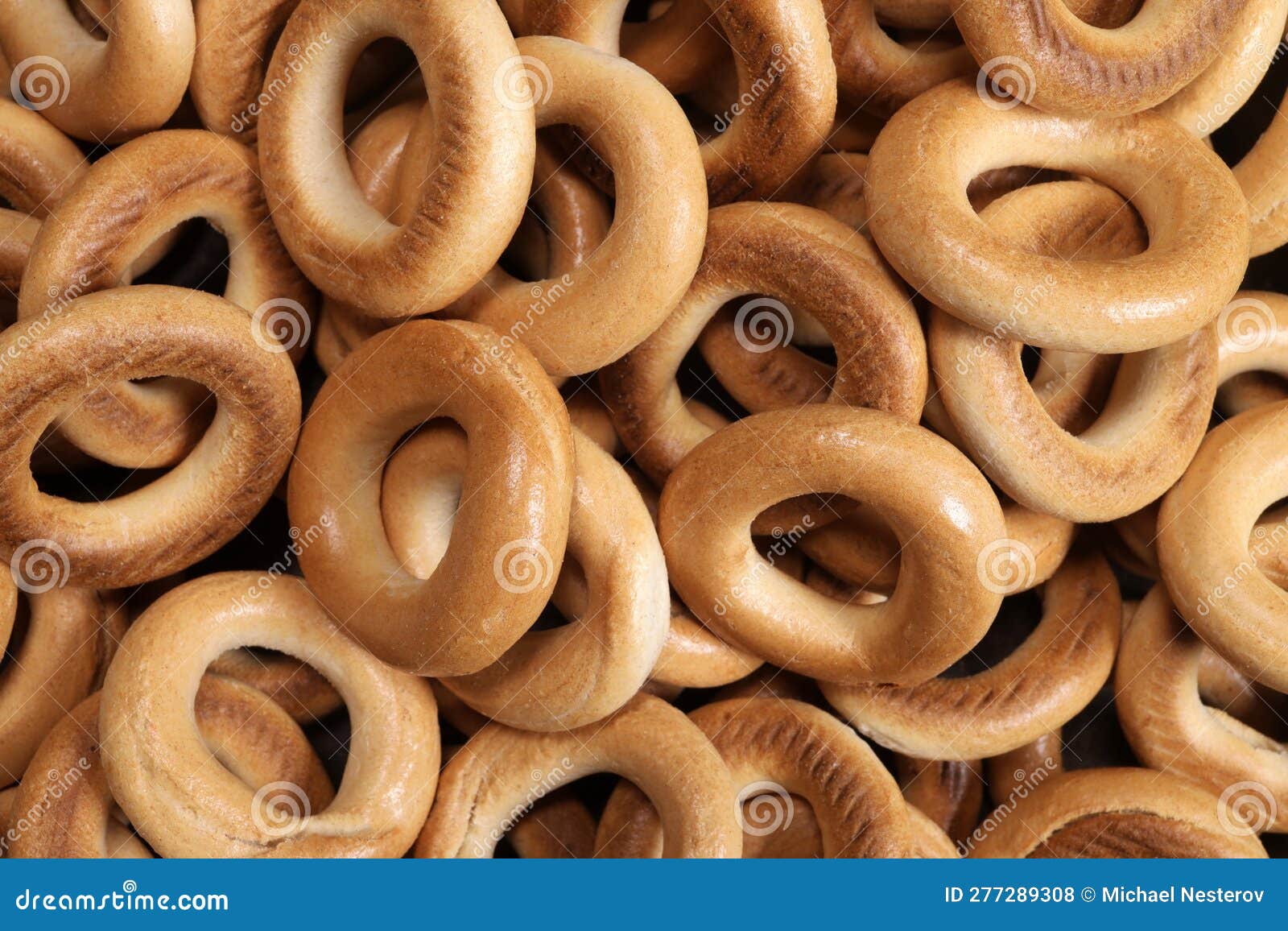 Dry Bagel Close-up Background, Texture Stock Photo - Image of breakfast ...