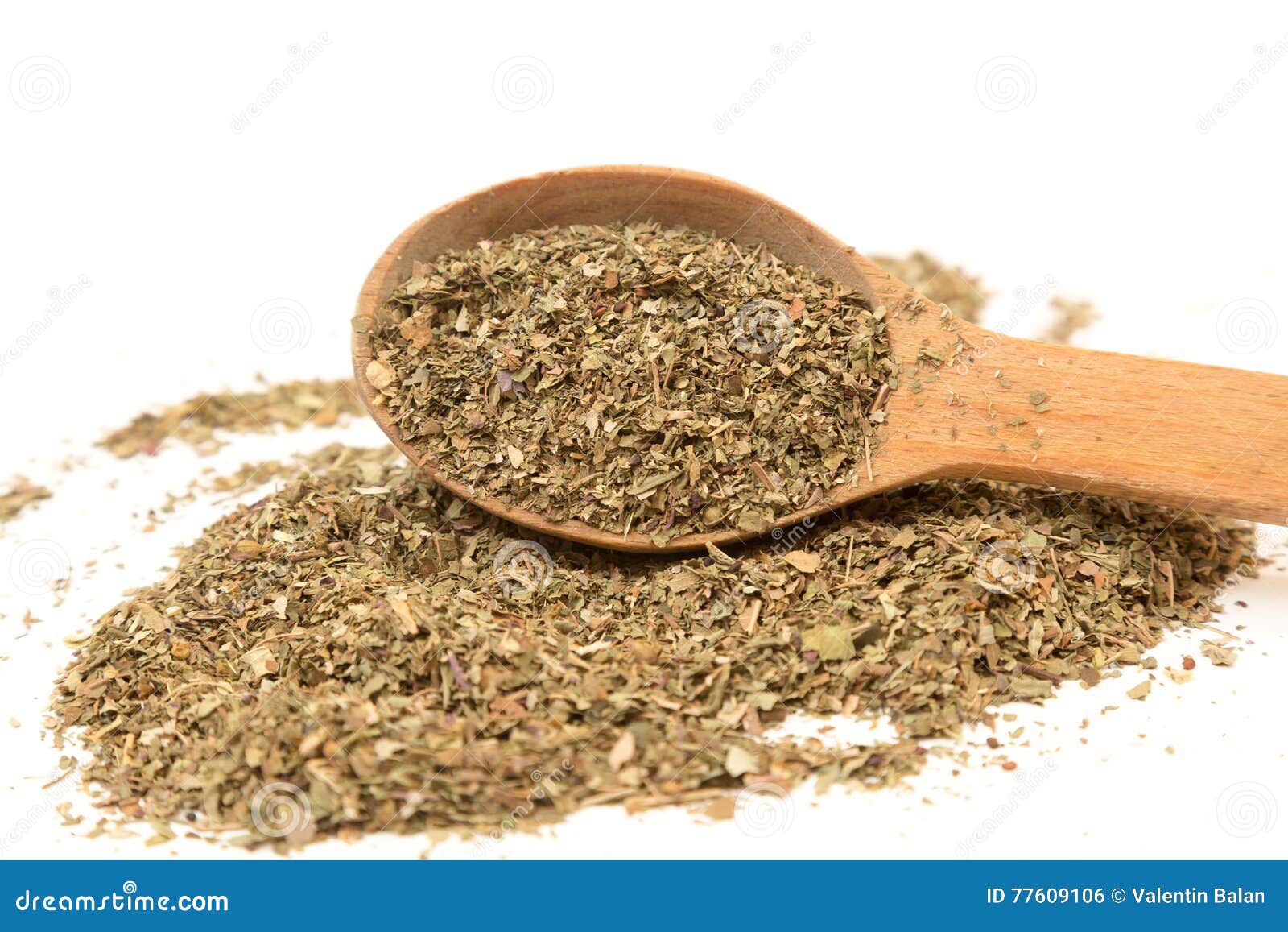 Dry basil stock photo. Image of cuisine, food, condiment - 77609106
