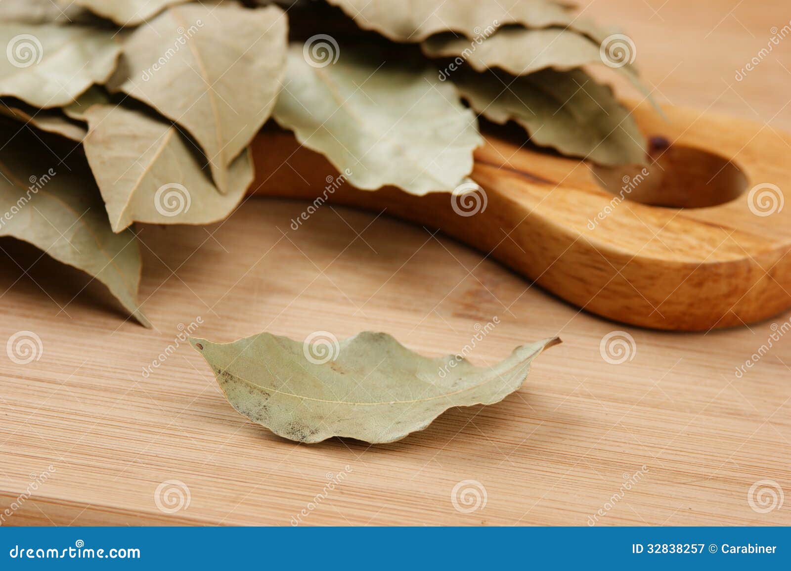 Dry Bay Leaf on a Wooden Kitchen Stock Image - Image of shop, condiment ...