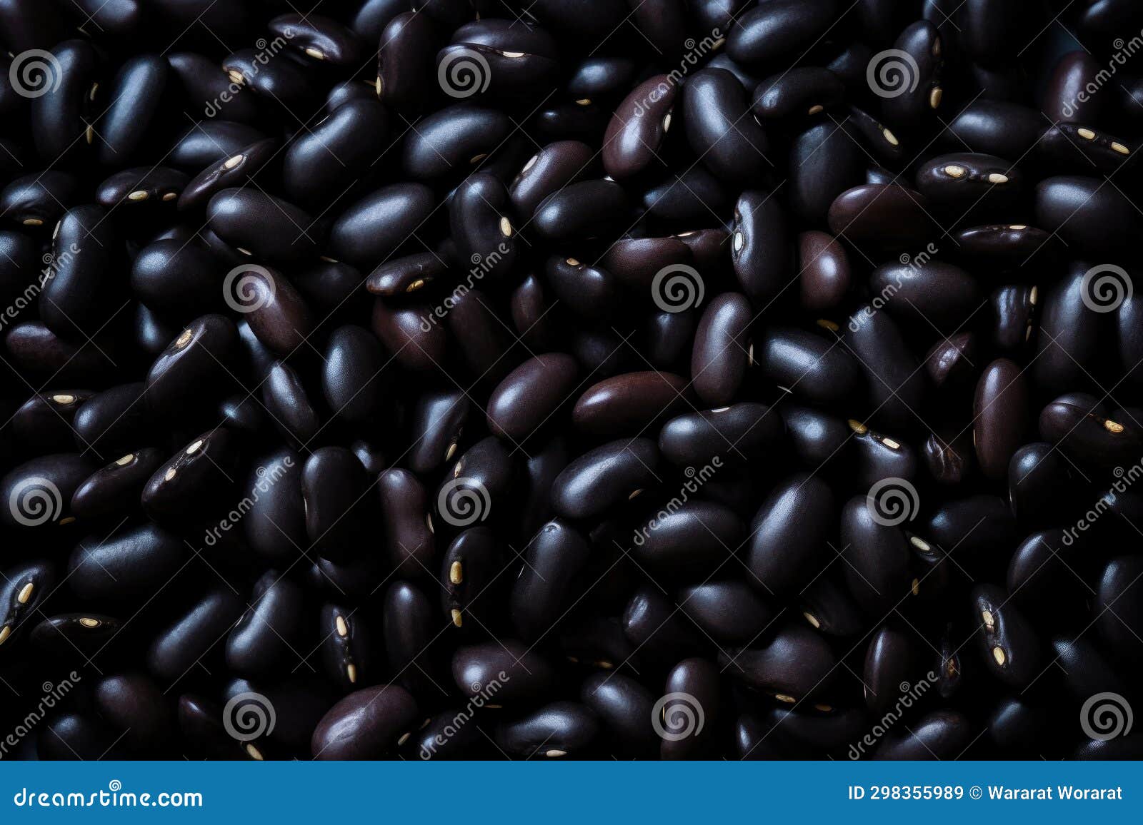 Dry Black Bean Isolated on White Background Stock Illustration ...