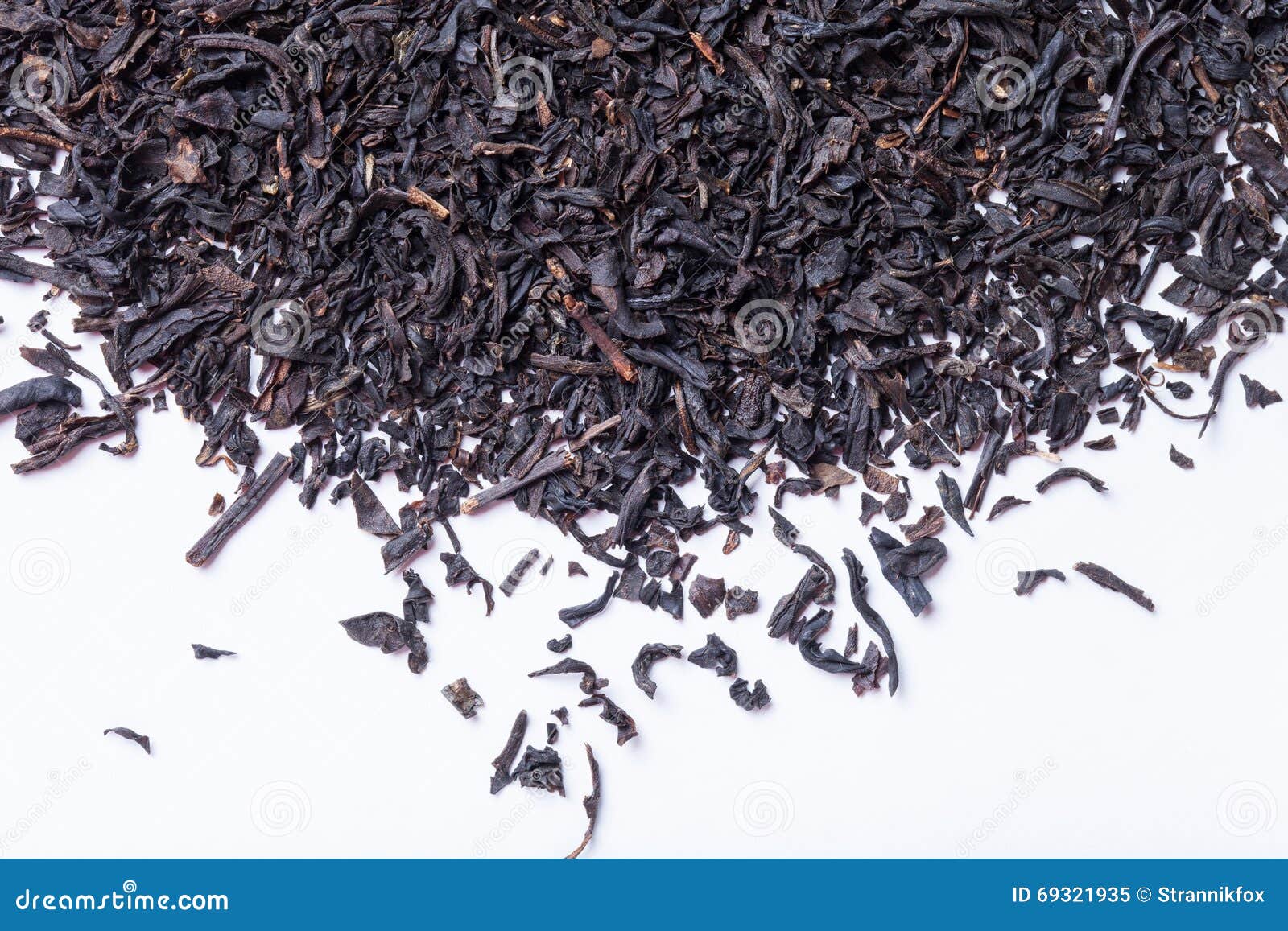 Dry Black Tea Leaves As Texture for Background Stock Image - Image of ...