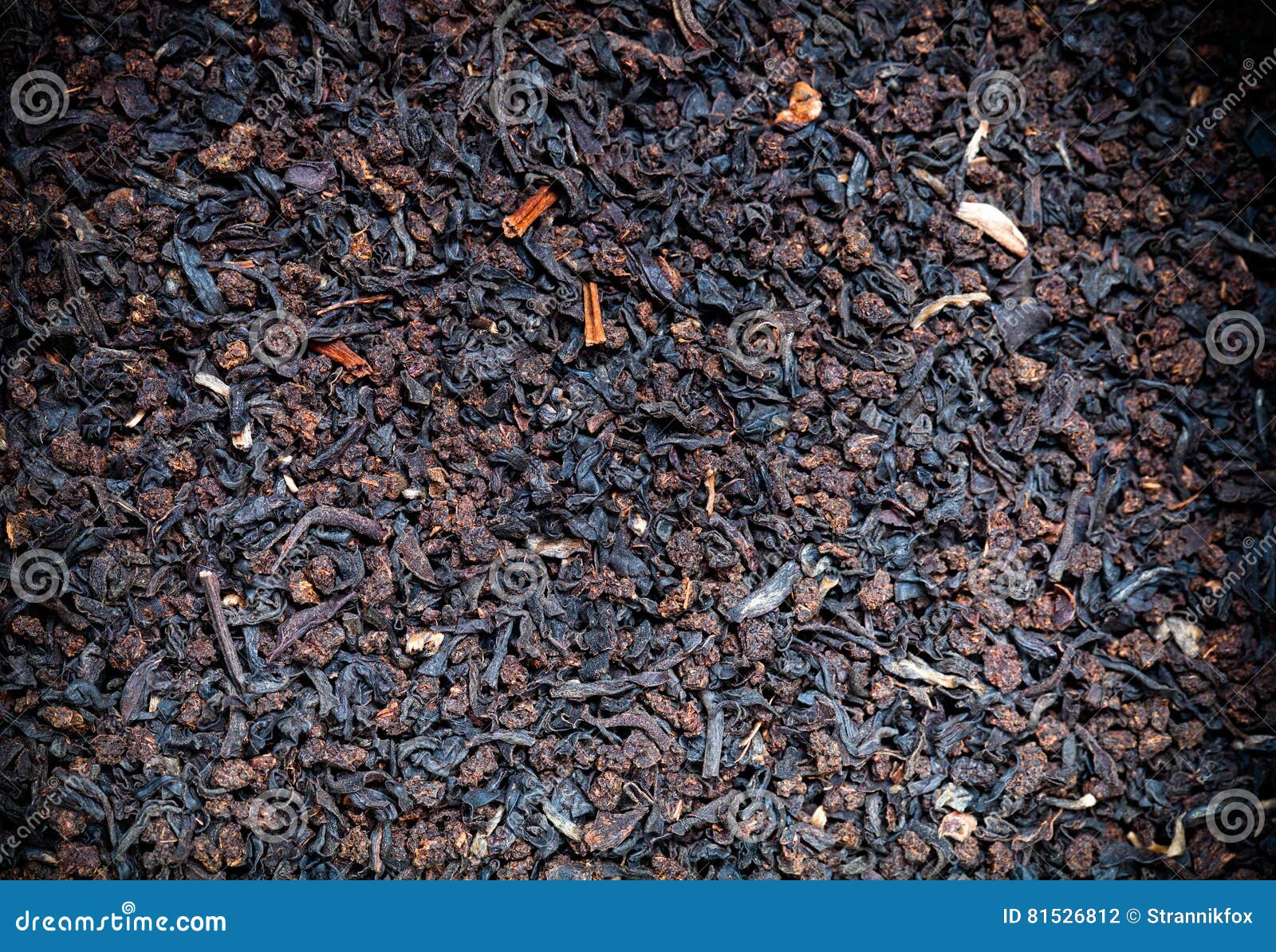 Dry Black Tea Leaves As Texture for Background. Toned Stock Photo ...