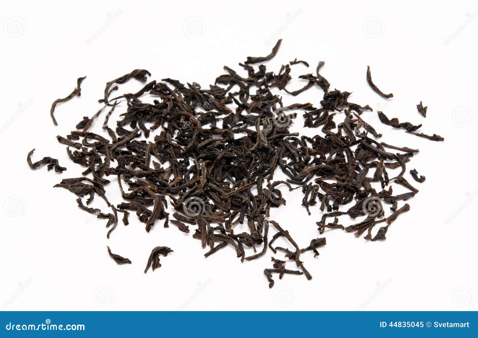 Dry Black Tea Leaves Isolated on a White Stock Image - Image of herbal ...