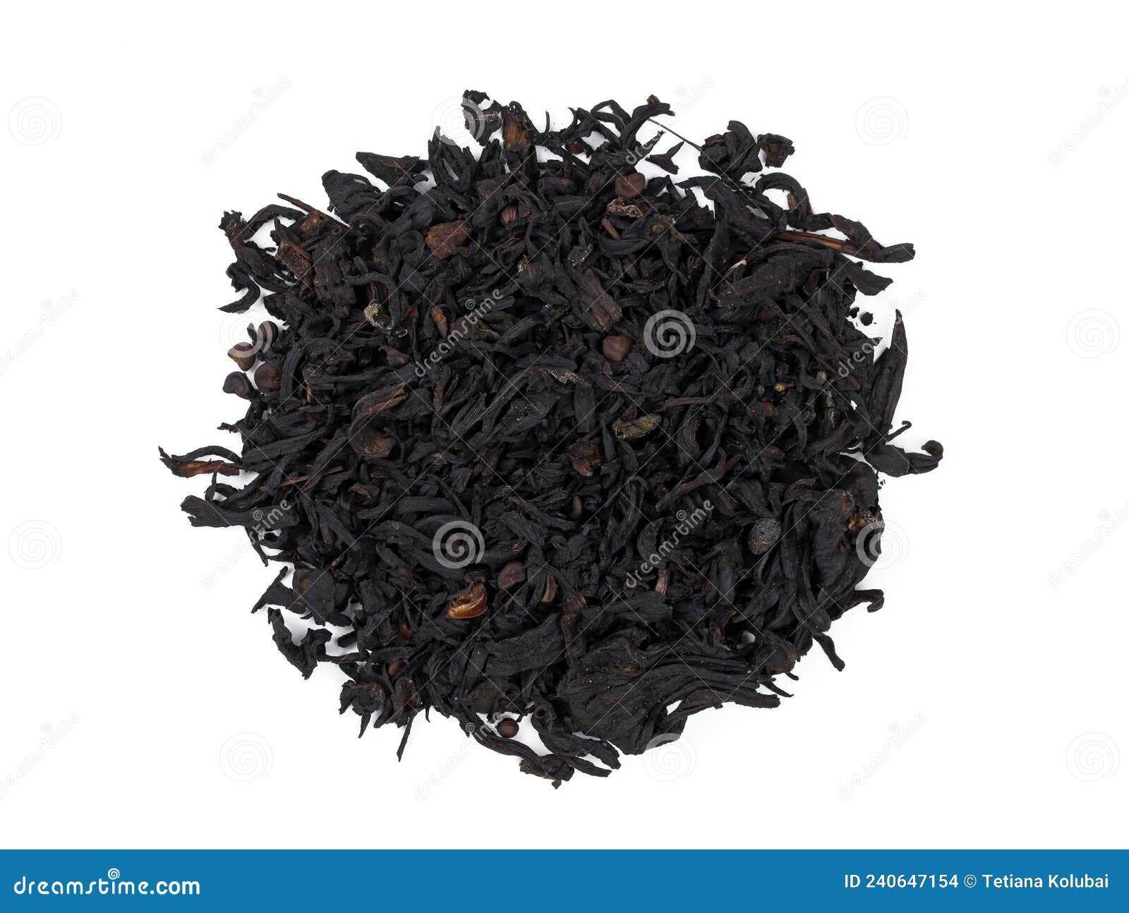 Dry black tea top view stock photo. Image of view, antioxidant - 240647154
