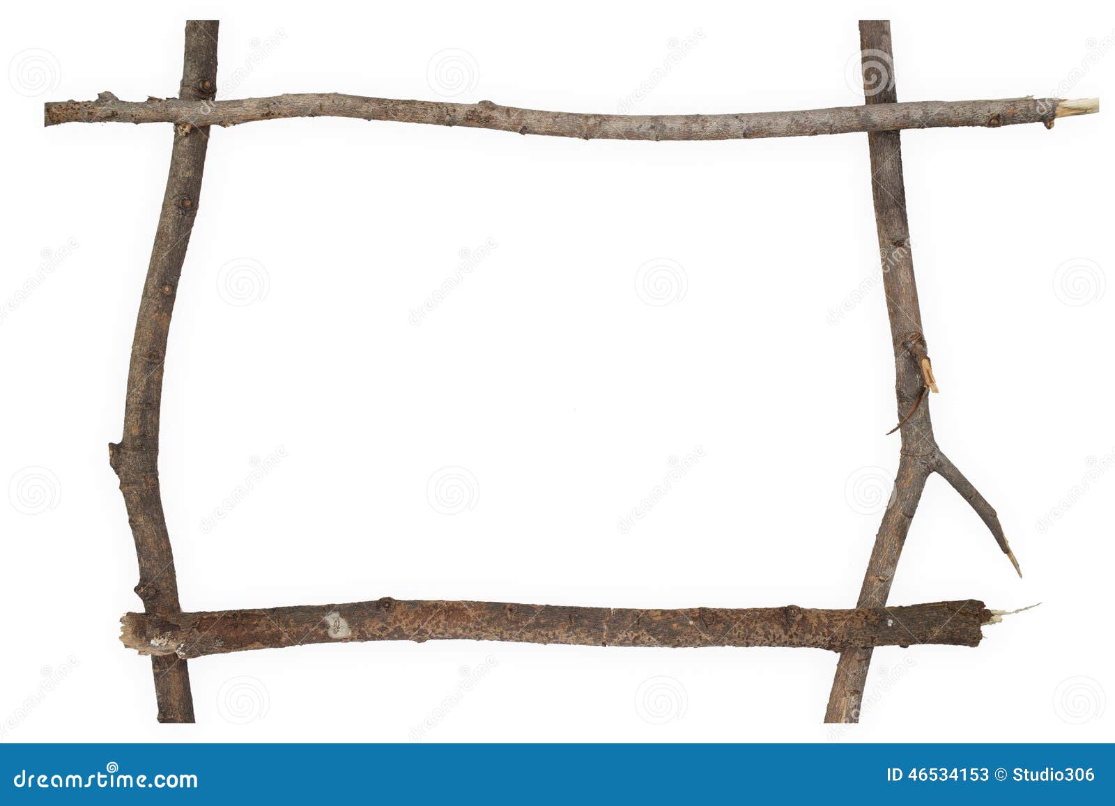 Dry branches frame stock image. Image of nature, simplicity - 46534153
