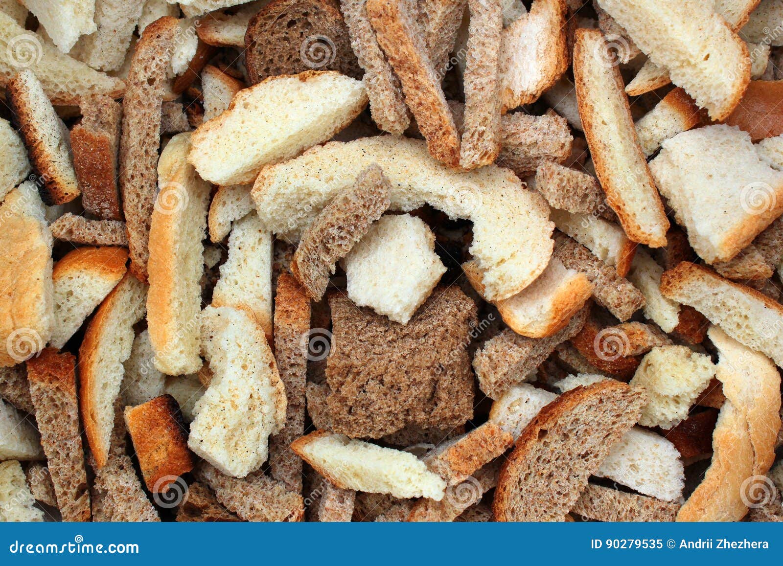 Dry bread slices stock image. Image of biscuit, slices - 90279535