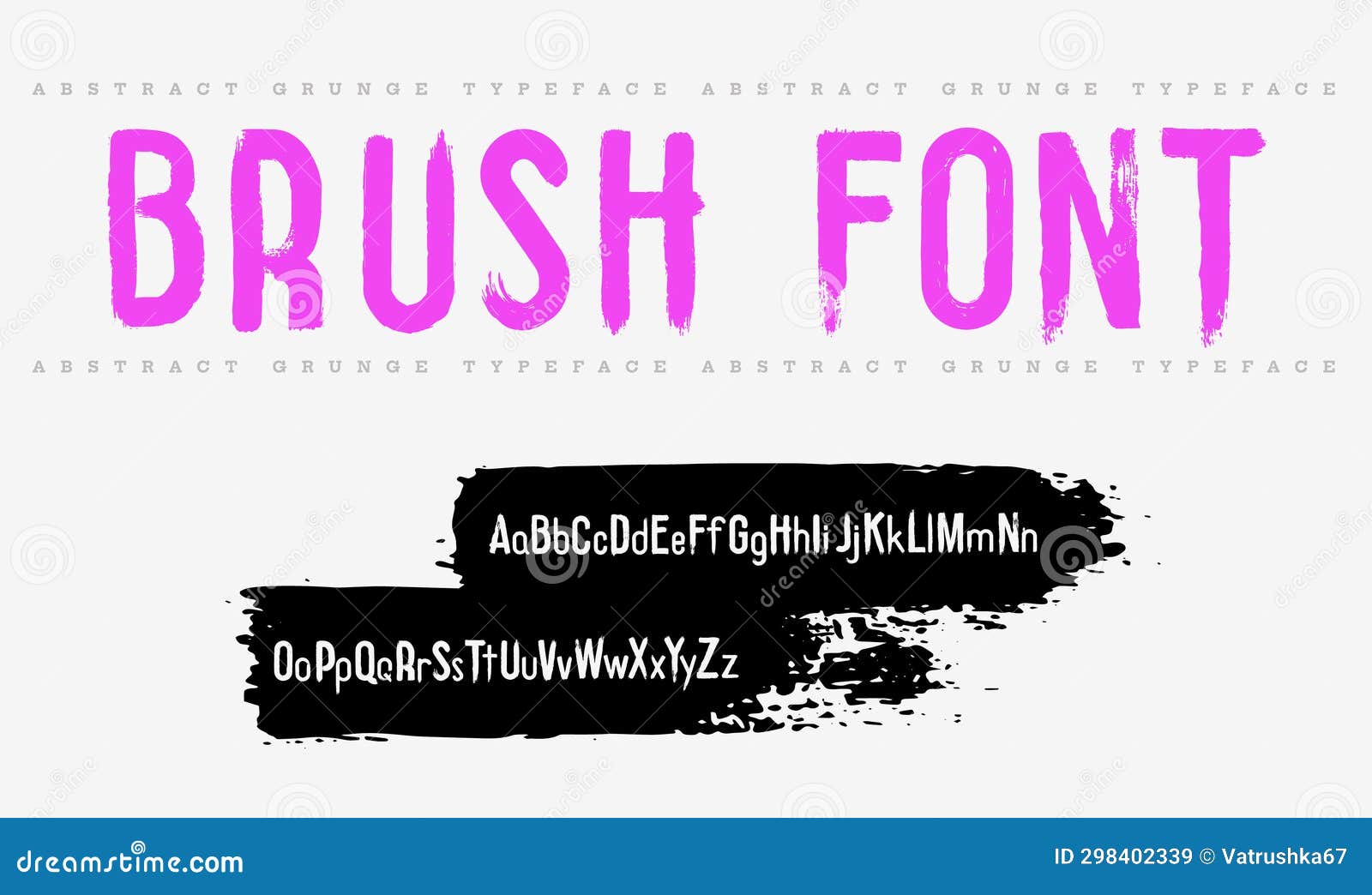 Dry Brush Lowercase Font. Hand Drawn Rough Handwritten Letters, Brush ... Dry Brush Lowercase Font. Hand Drawn Rough Handwritten Letters, Brush ...