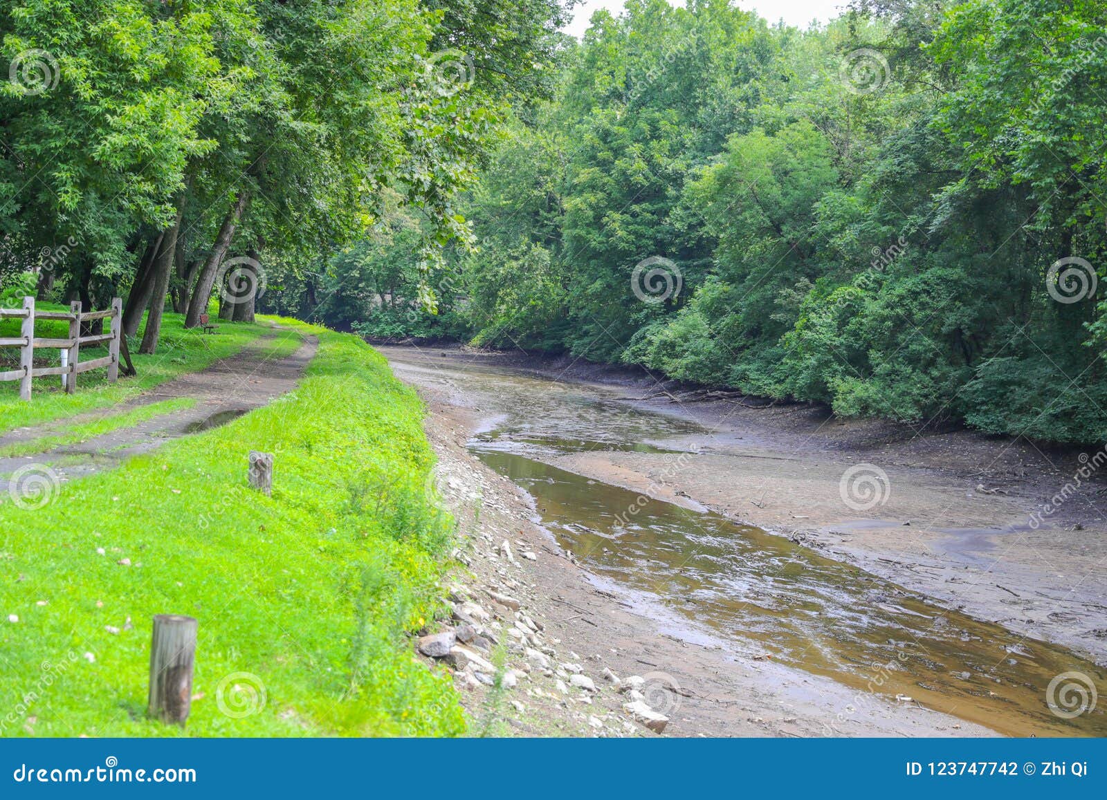Dry Canal because of the Arid Stock Photo - Image of ground, background ...