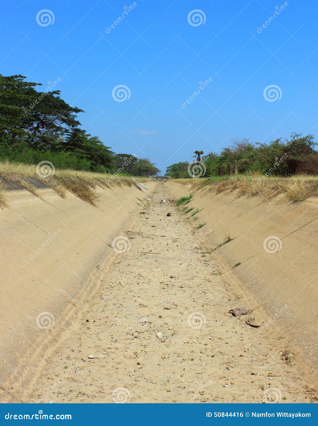 Dry canal. stock photo. Image of climate, arid, water - 50844416