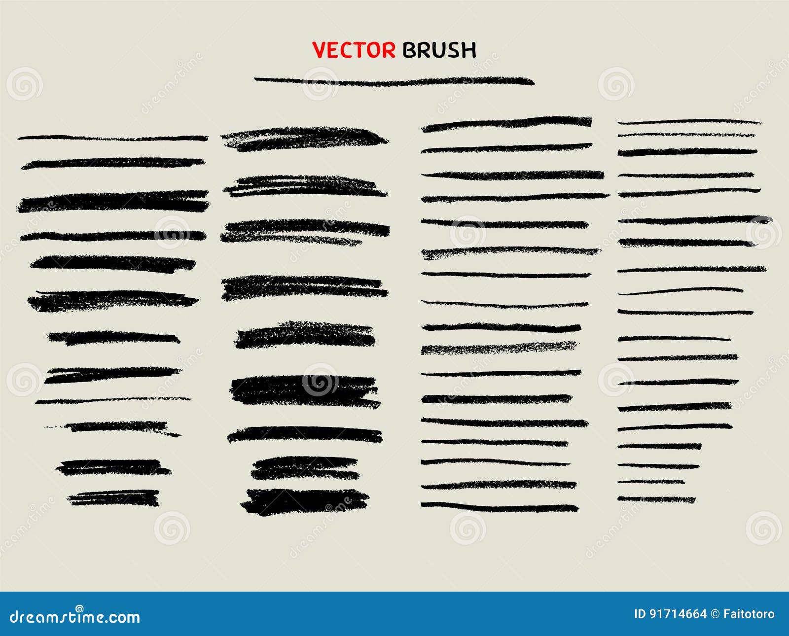 Dry Chalk Texture Brush Set Stock Vector - Illustration of crayon ...