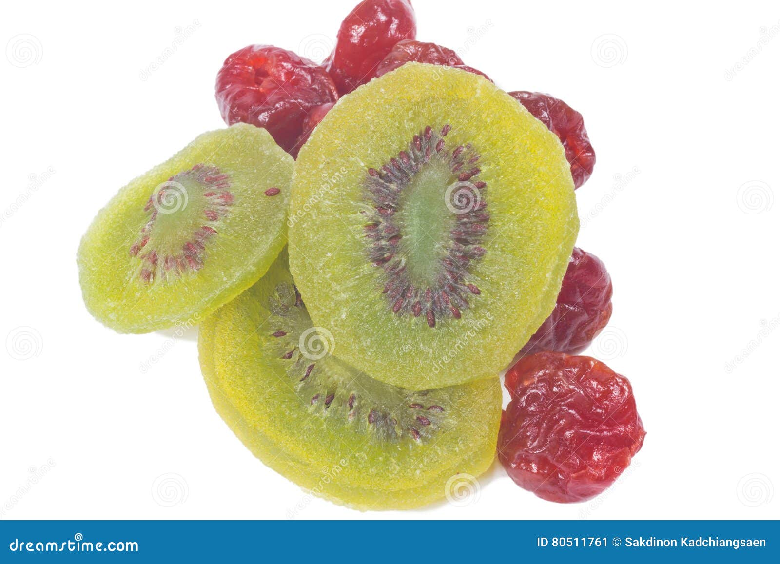 Dry cherry and dry kiwi stock image. Image of close, color - 80511761