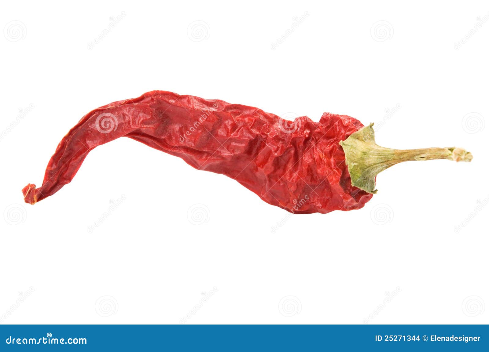 Dry chili pepper isolated stock photo. Image of paprika - 25271344