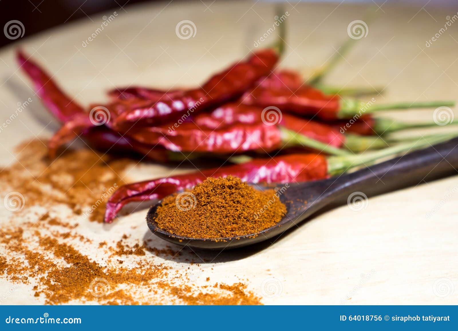 Dry Chilli with Ground Paprika Stock Photo - Image of paprika, healthy ...
