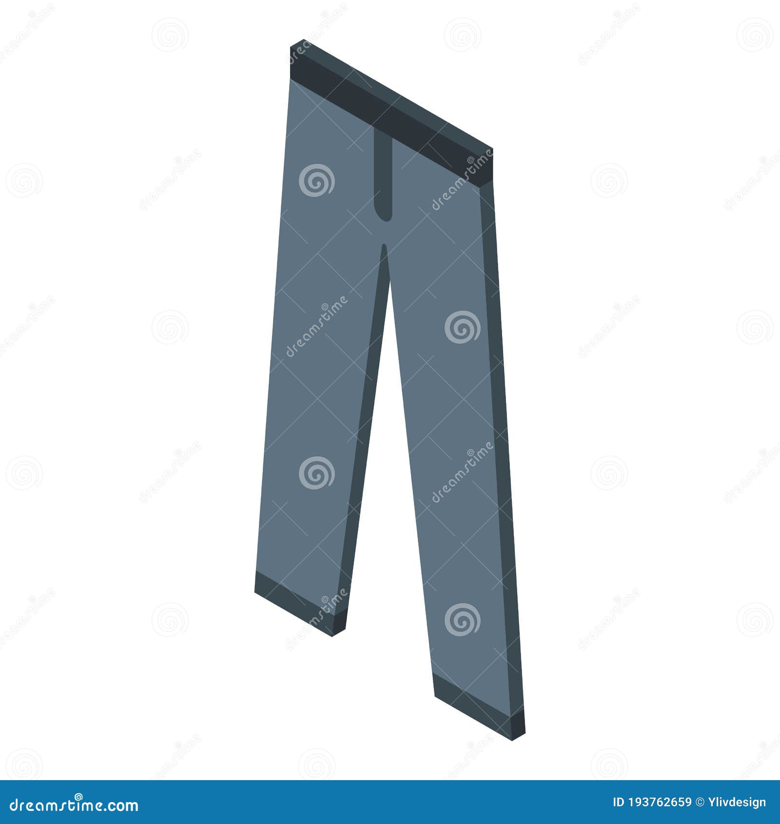 Dry Cleaning Pants Icon, Isometric Style Stock Vector - Illustration of ...