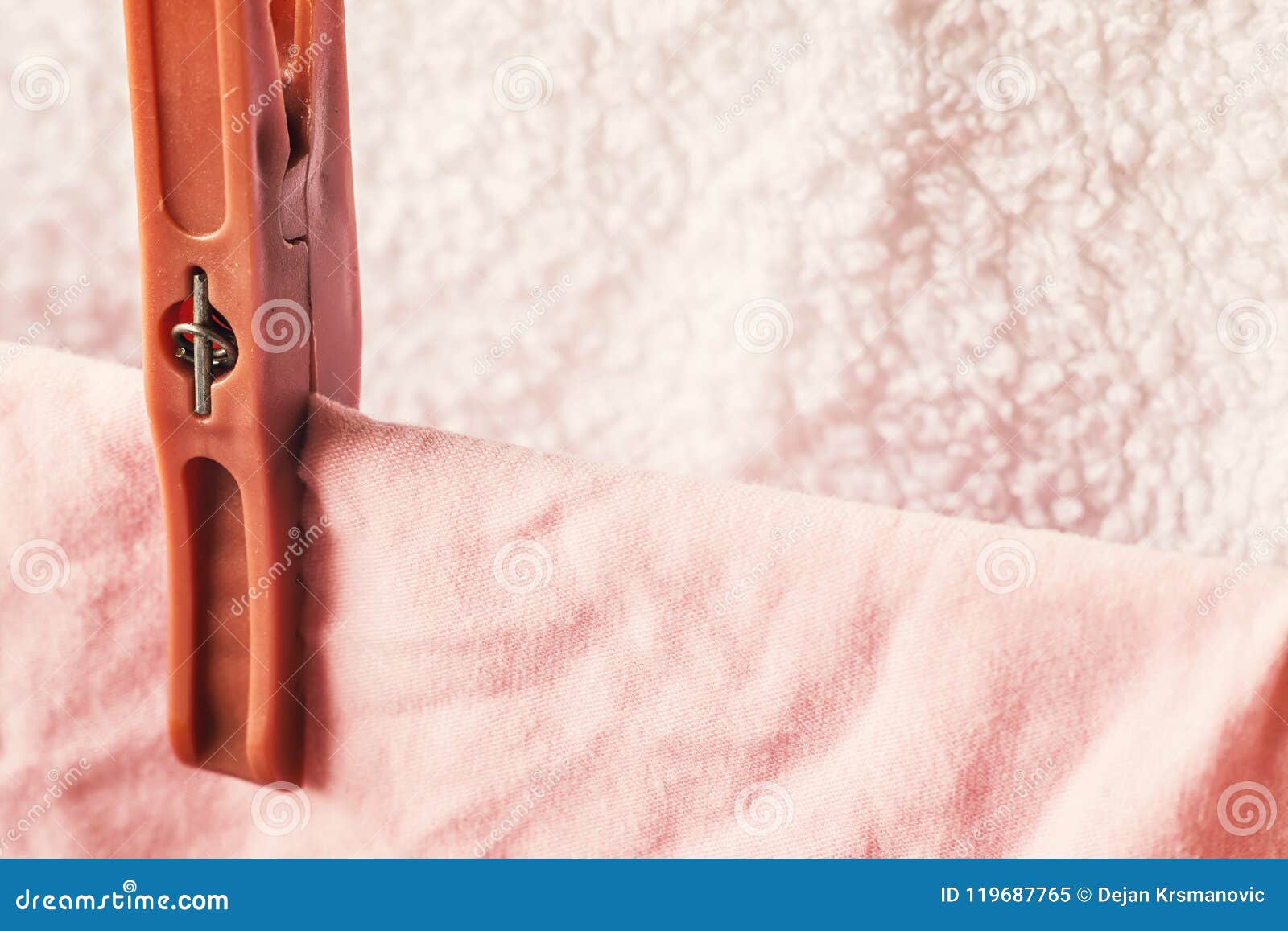 Dry Clothes on Wire stock image. Image of personal, clothespin - 119687765