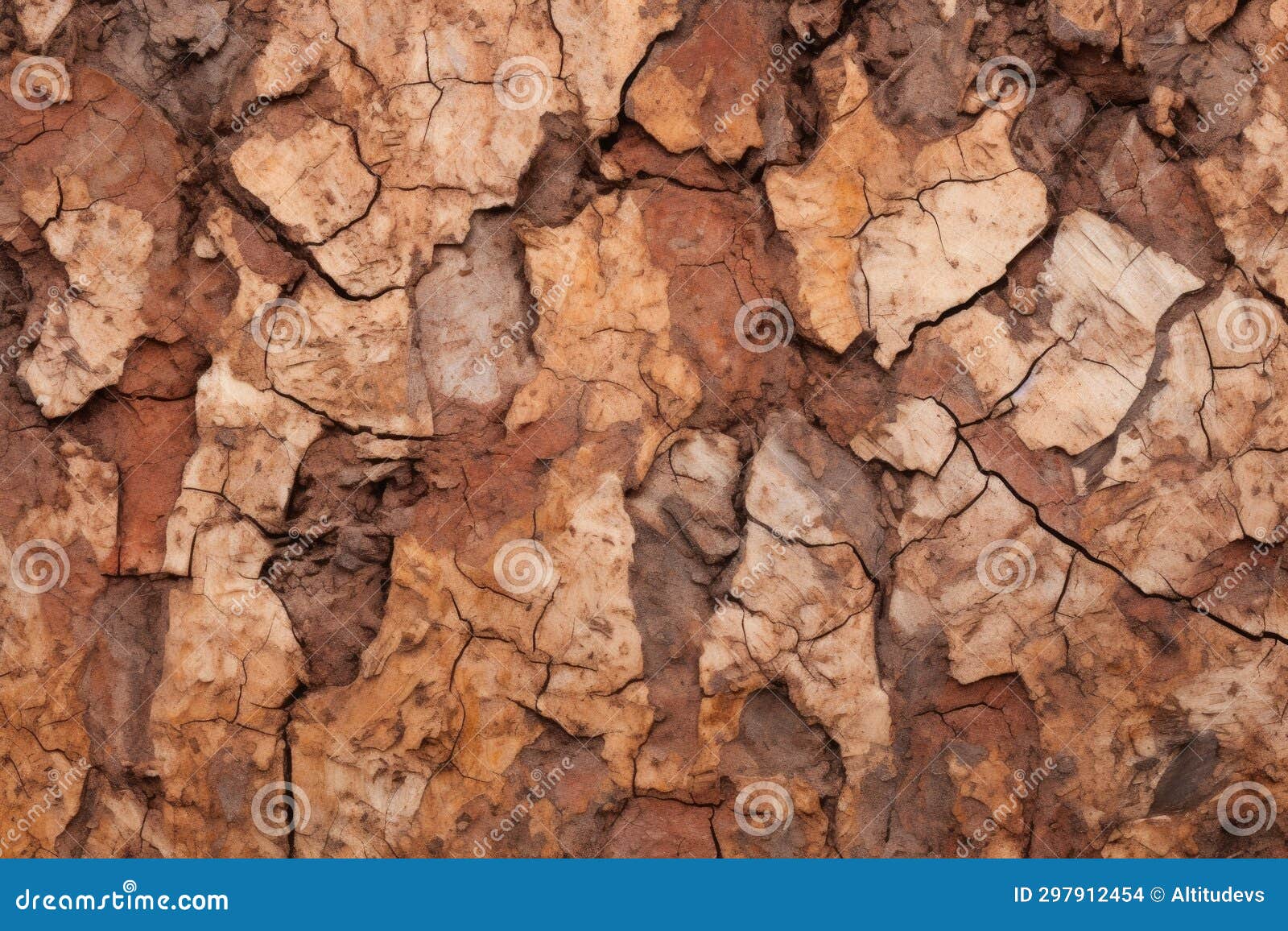 Dry, Coarse Cork Bark Texture Stock Photo - Image of rough, natural ...