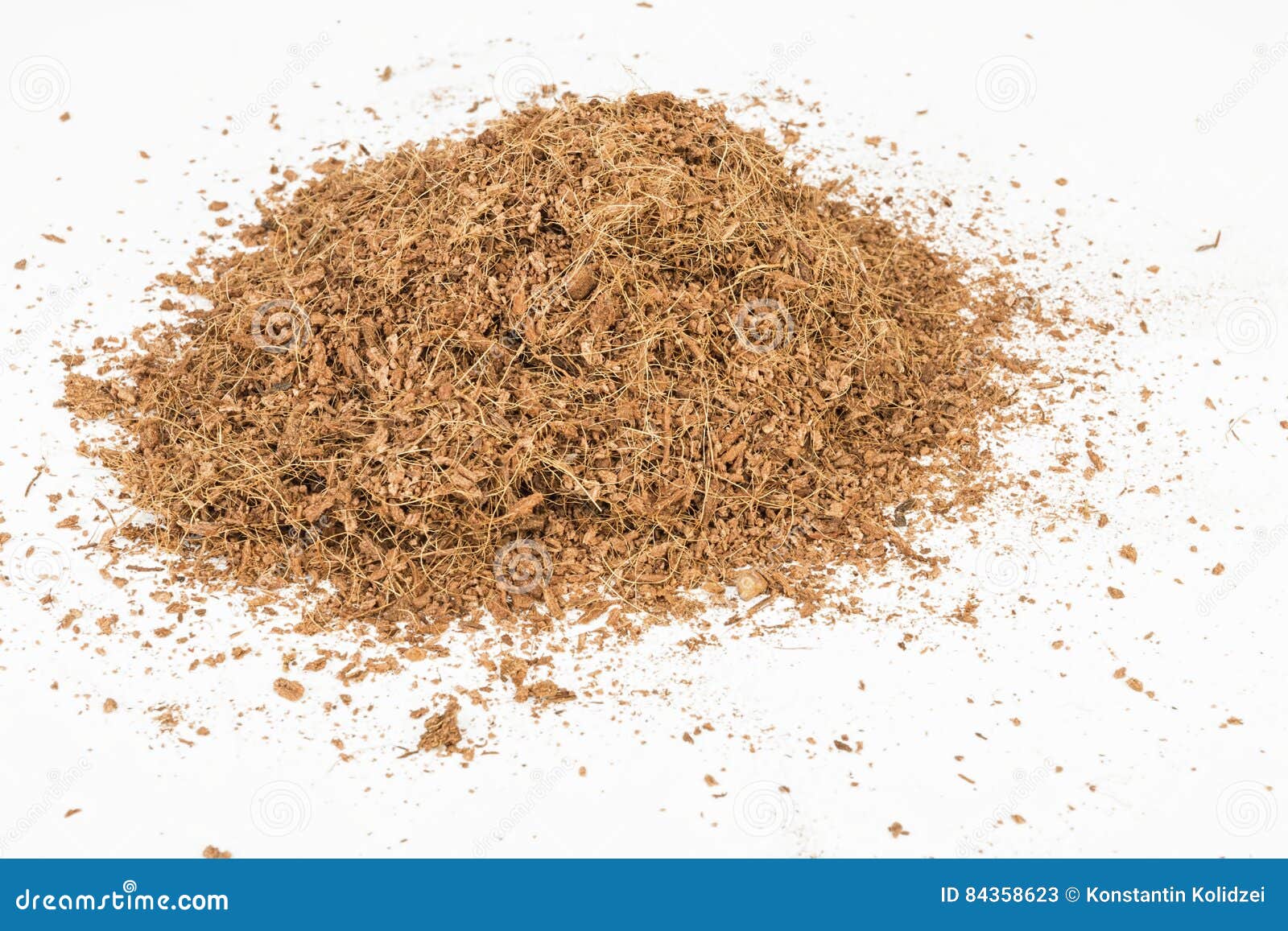 Dry coconut coir. stock image. Image of improvement, food - 84358623
