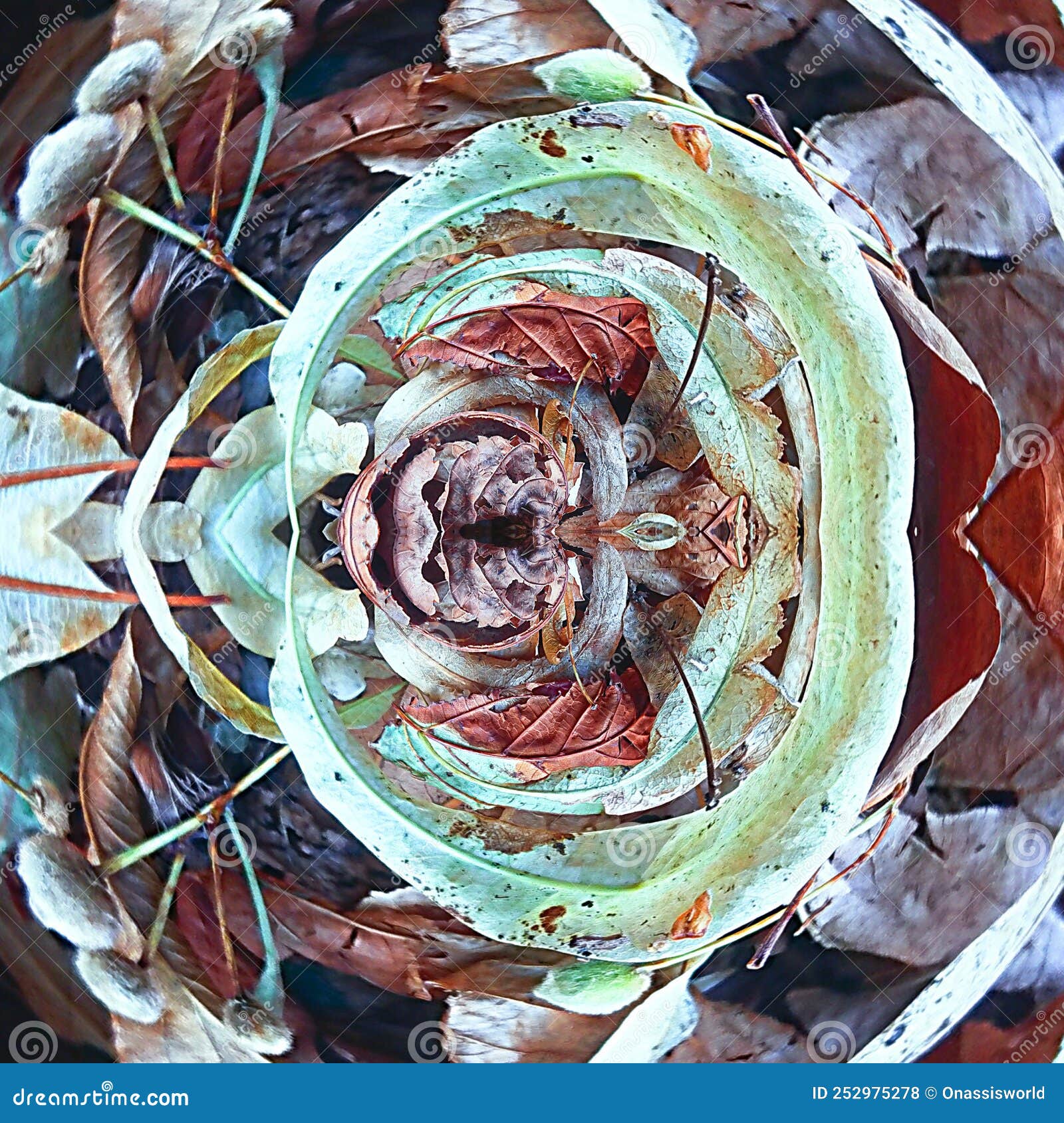 Dry Colored Leaves Nature Backgrounds Abstracts Stock Illustration ...