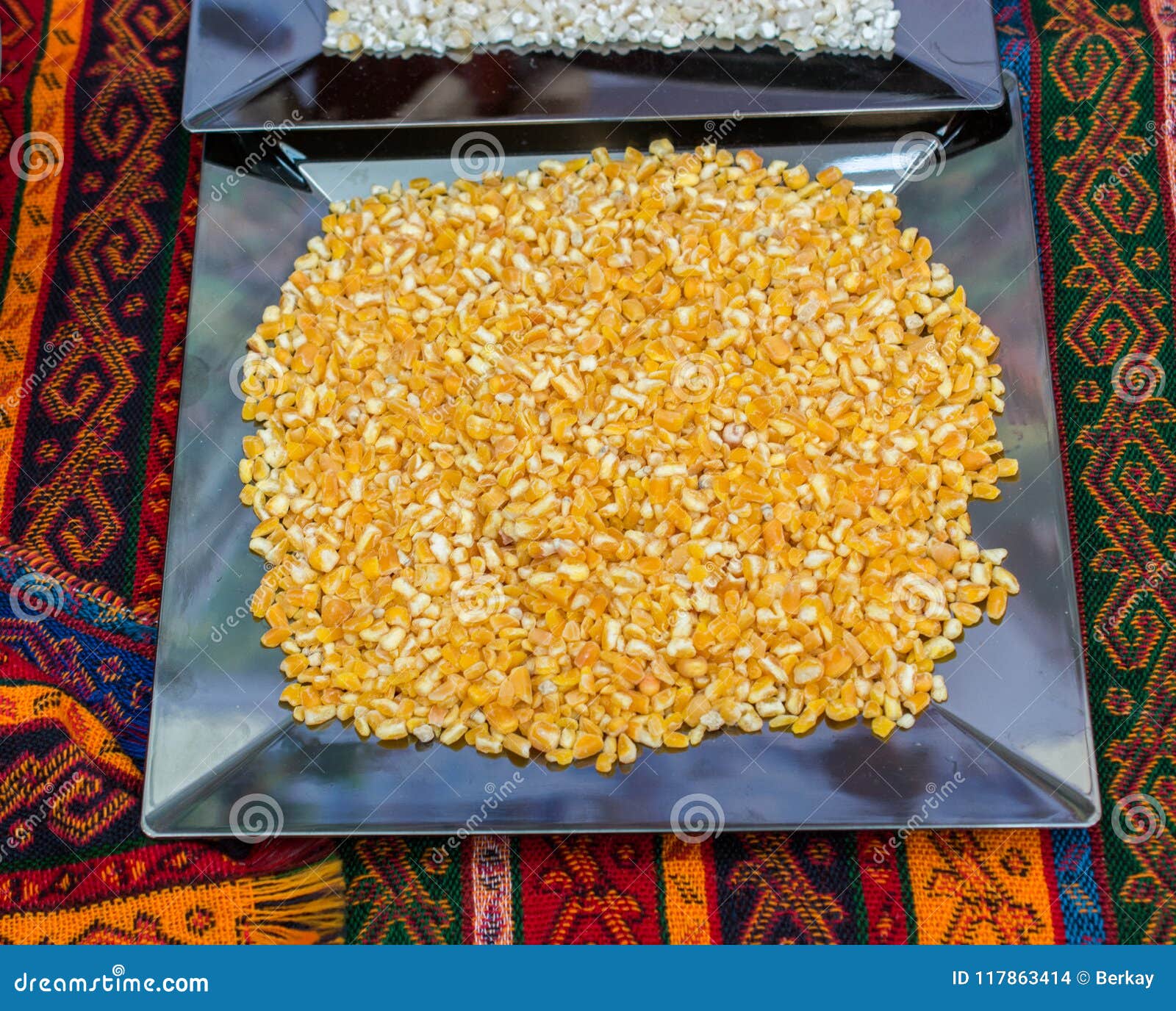 Dry Corn Seeds are Placed in Tray Stock Photo - Image of maize, harvest ...