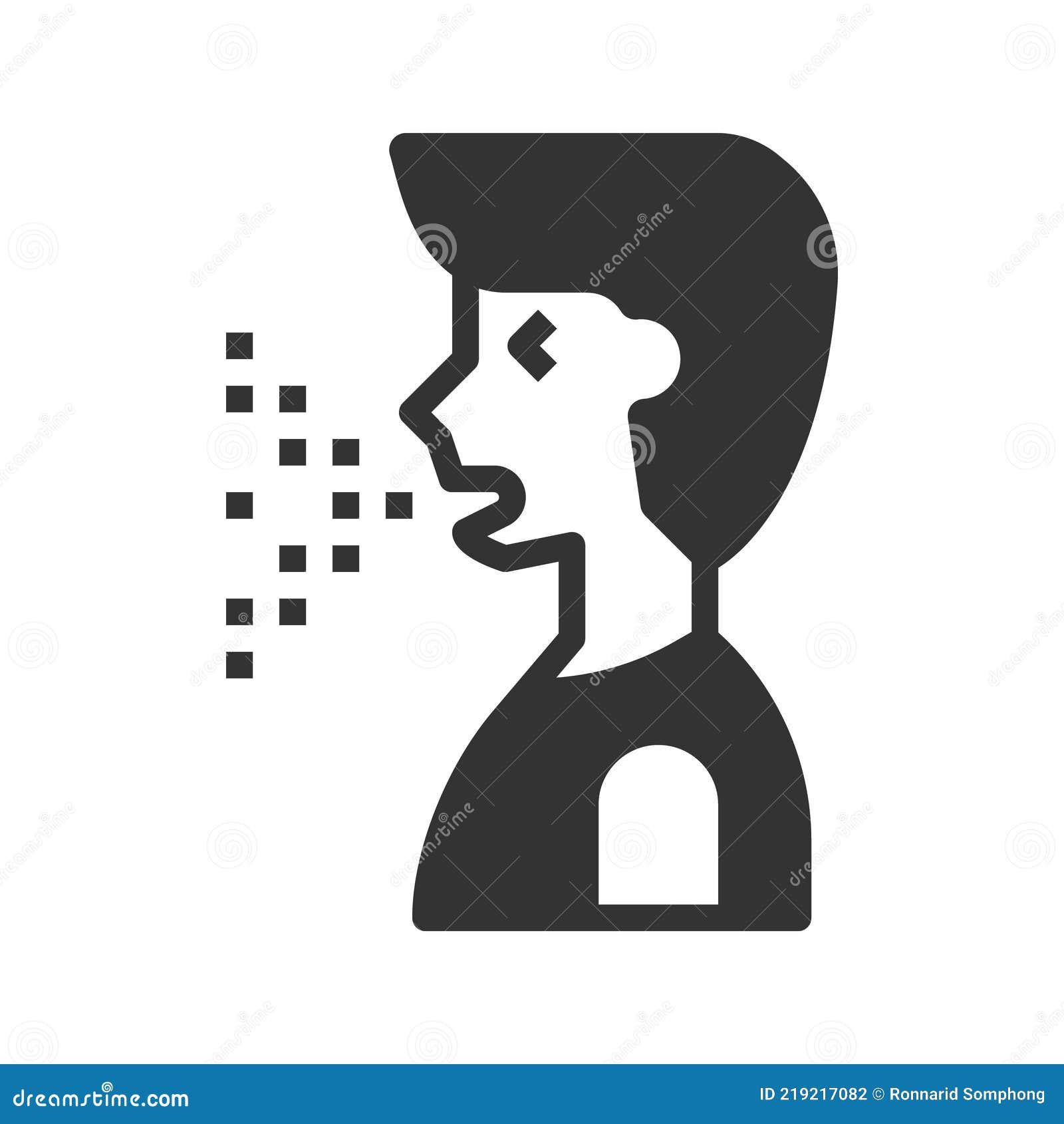Dry Cough Virus Vector stock vector. Illustration of sick - 219217082