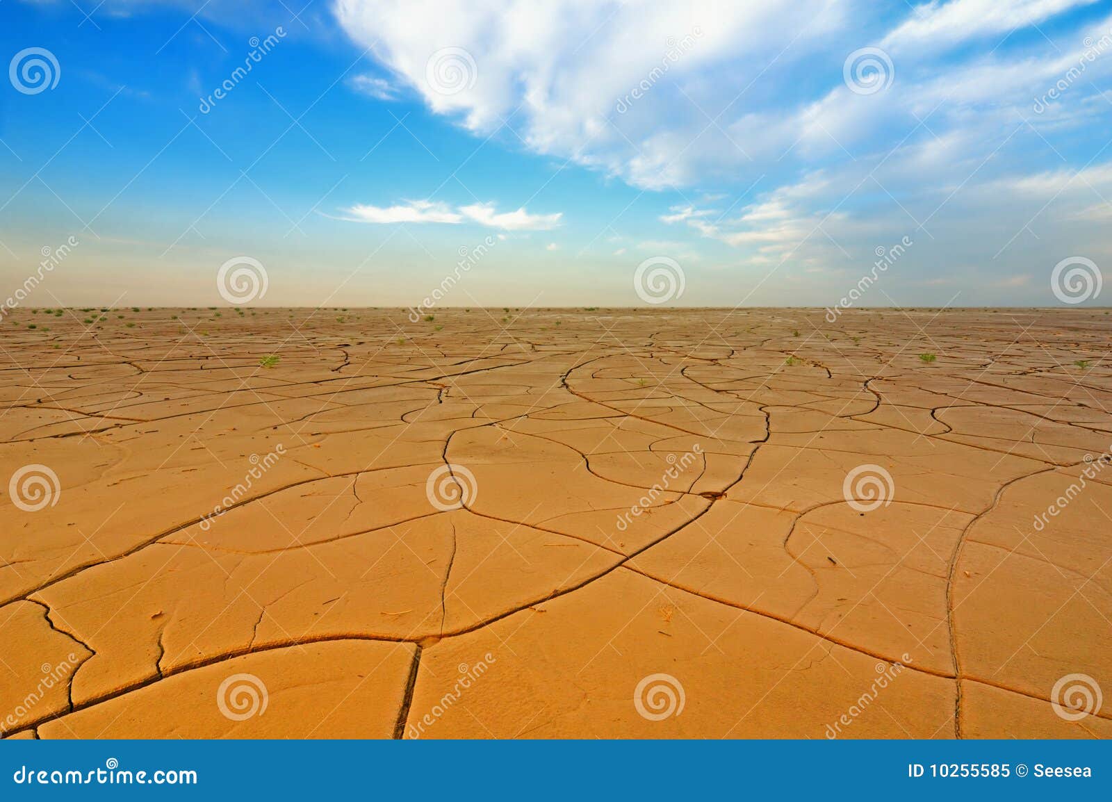 Dry crack field stock image. Image of global, grass, landscape - 10255585
