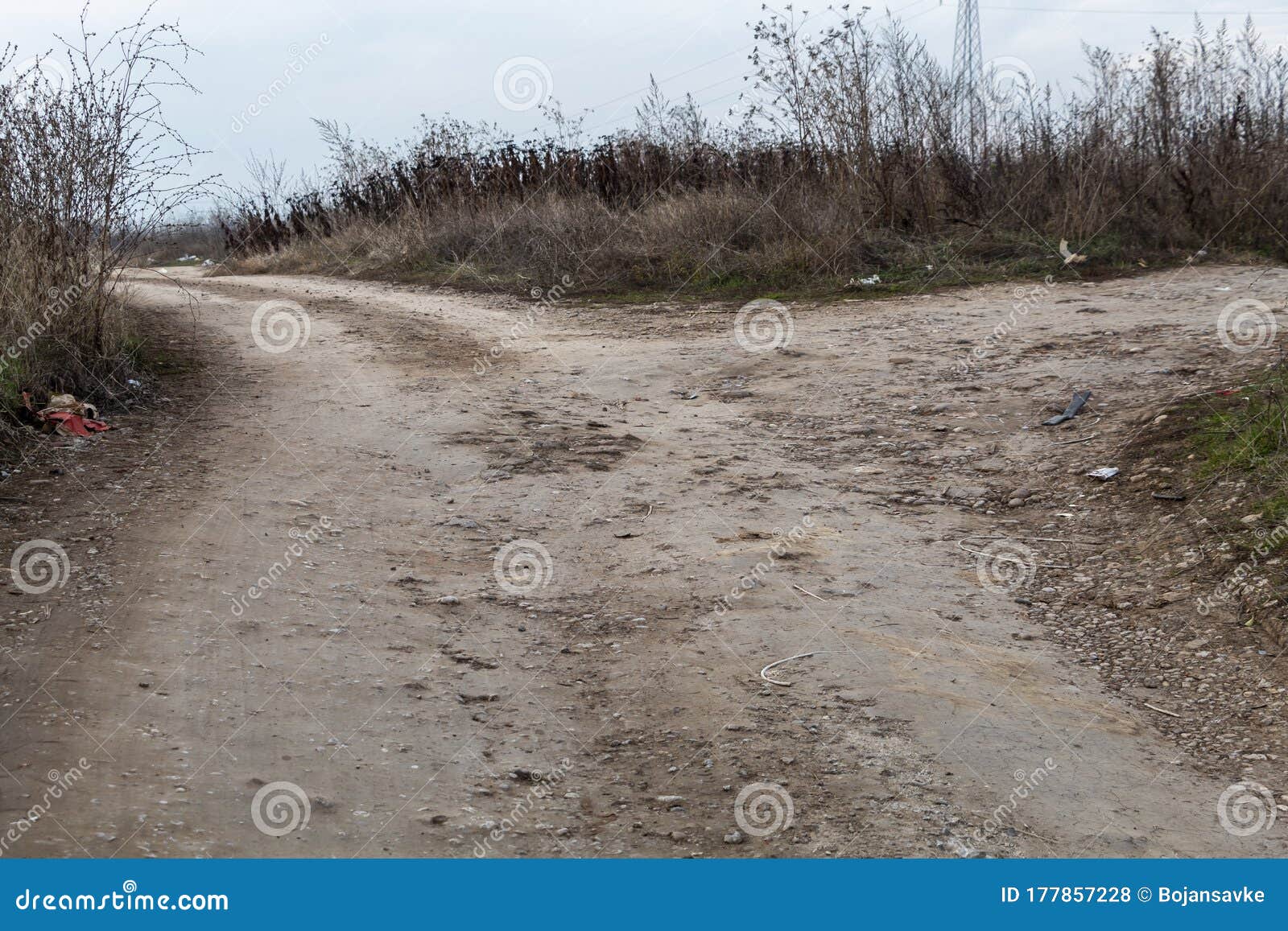 Road Splitting In Two Ways Royalty-Free Stock Photography ...
