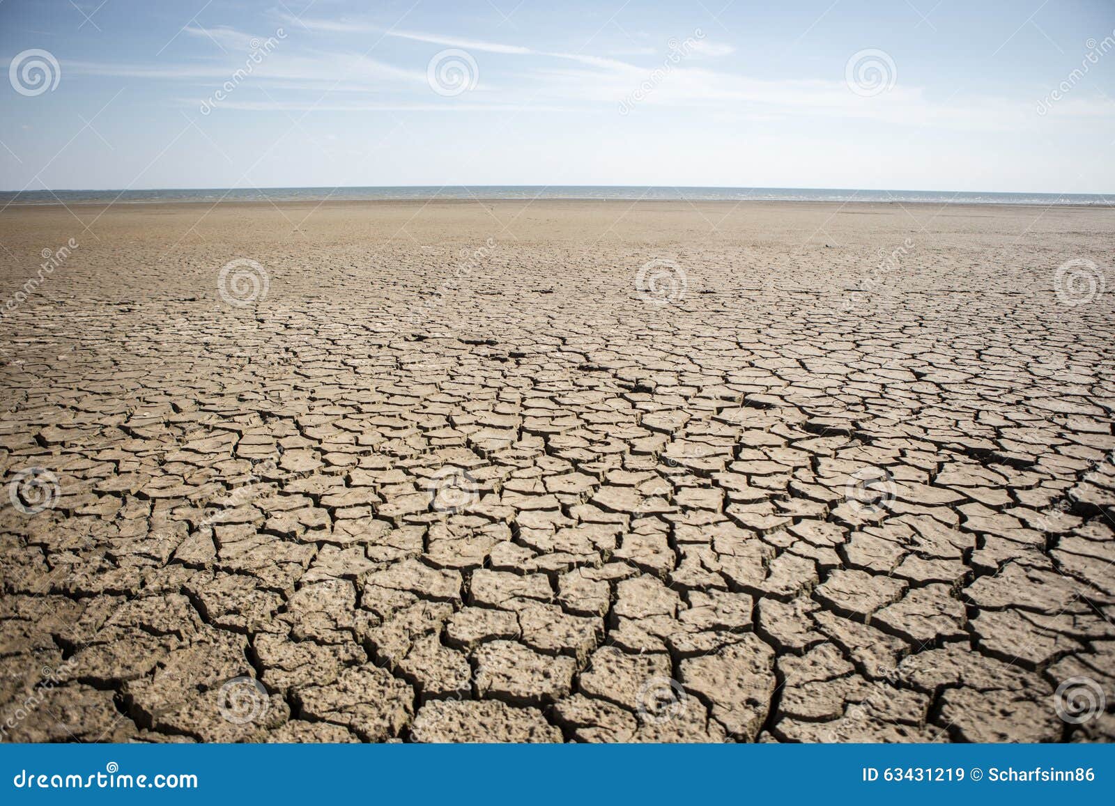 Dry cracked earth stock image. Image of drought, footprint - 63431219
